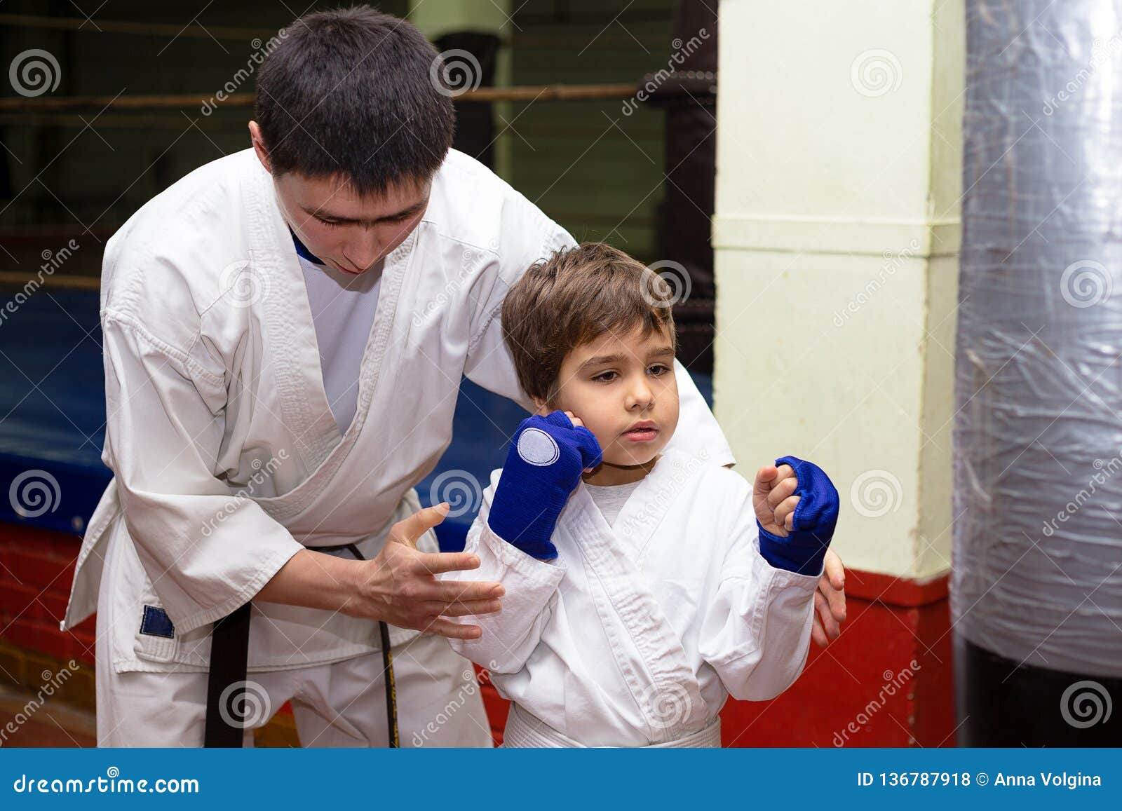 Coach is Training Young Teenagers in Karate Class Editorial Stock Photo ...
