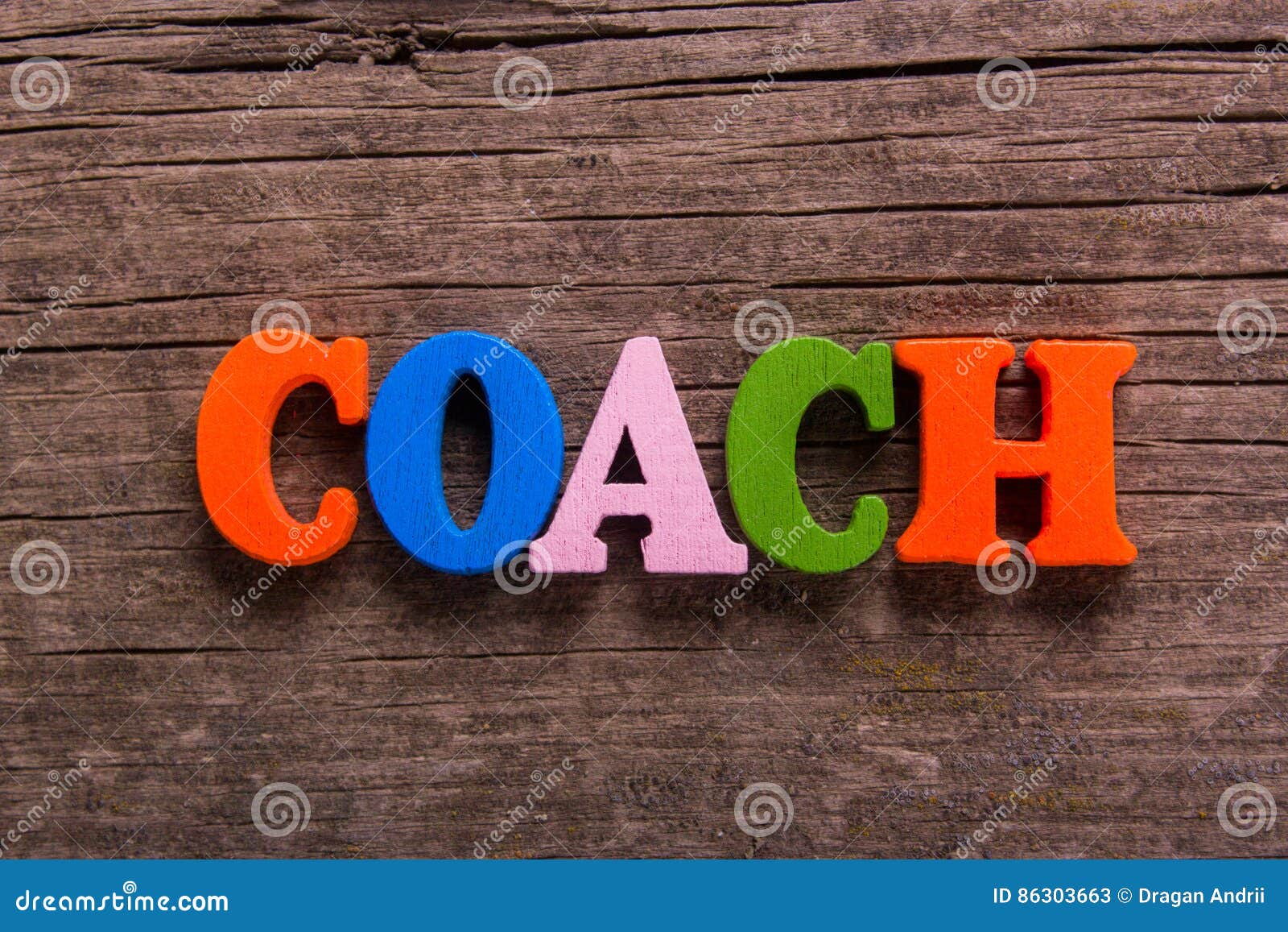 Coach Word Made of Wooden Letters Stock Image - Image of seminar, group ...