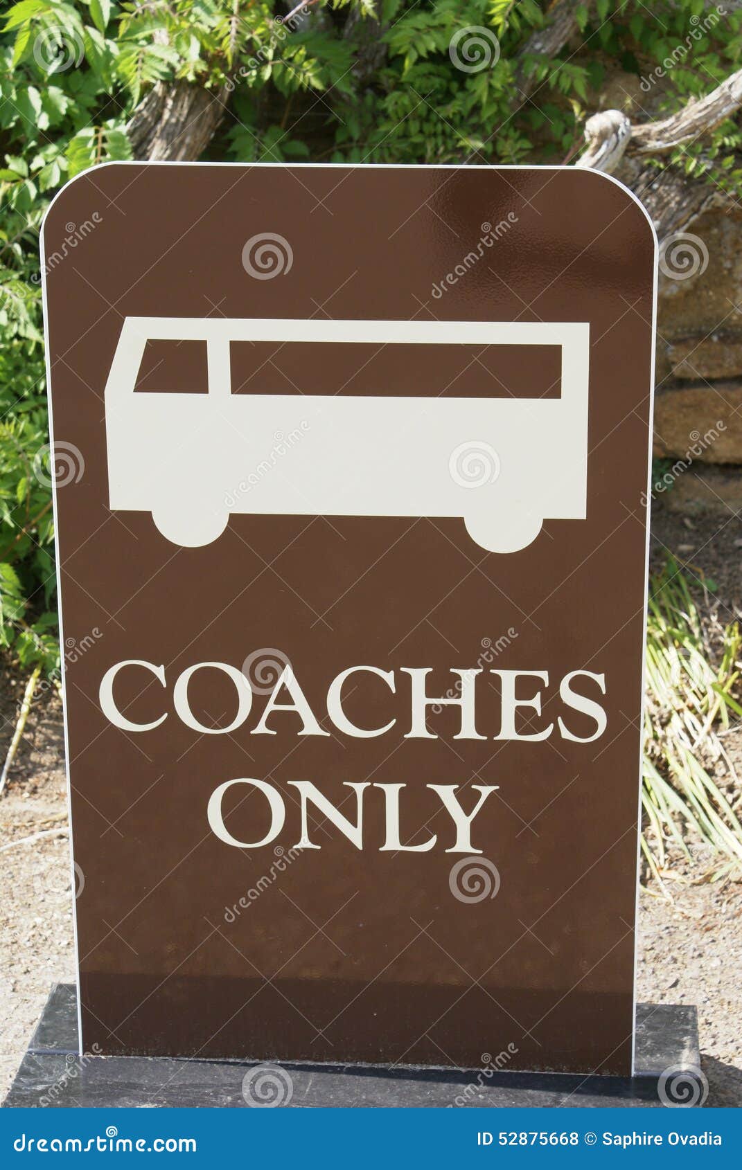 Coaches only sign stock photo. Image of voyage, coach - 52875668