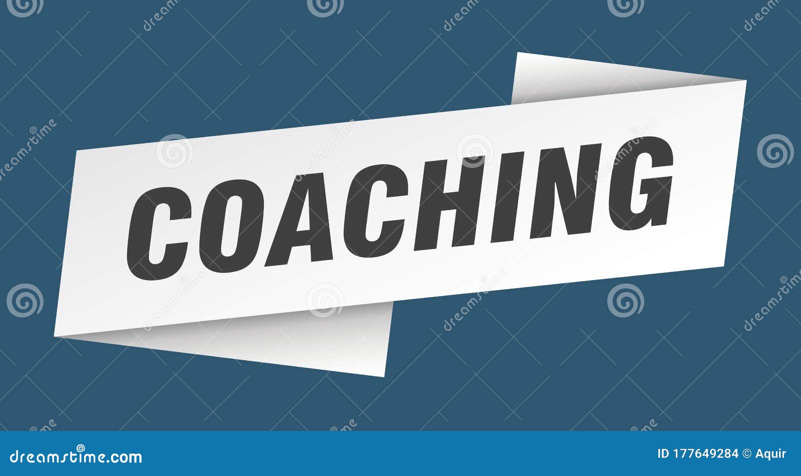 Coaching Banner Template. Coaching Ribbon Label Stock Vector ...