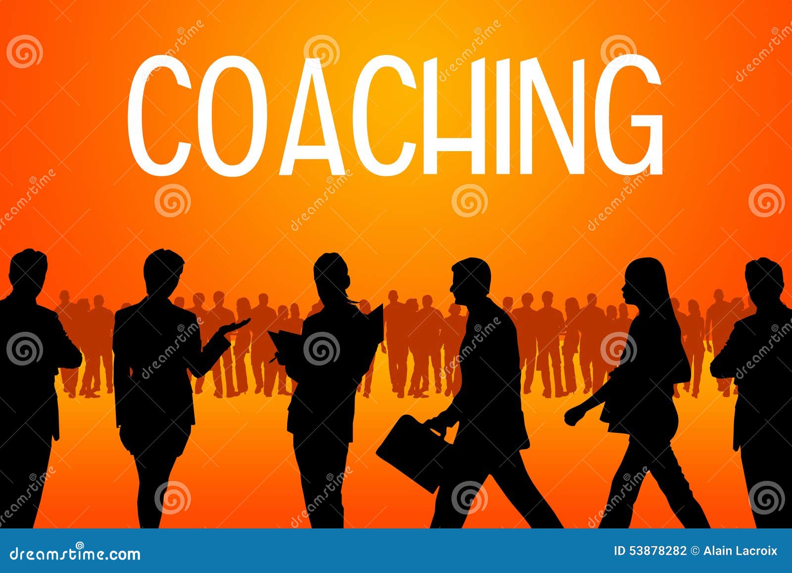 Coaching community stock illustration. Illustration of improving - 53878282