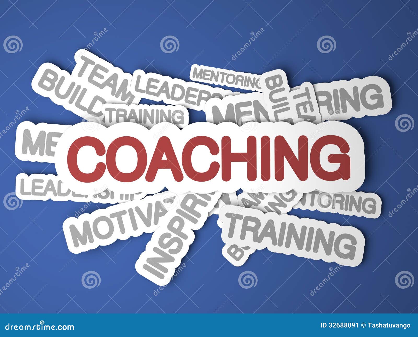 Coaching Concept. stock illustration. Illustration of inspire - 32688091