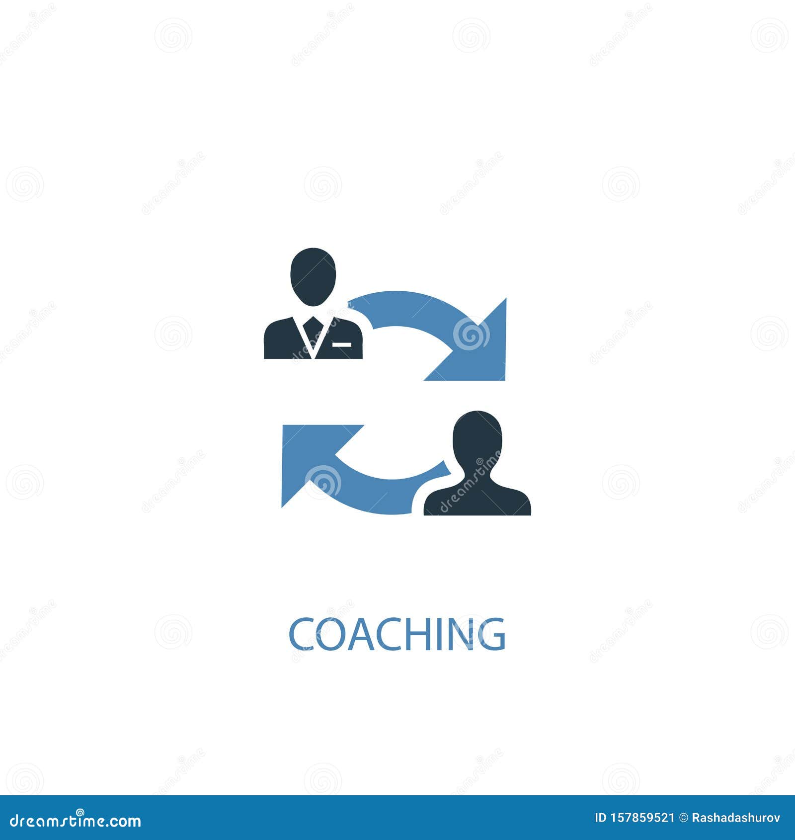 Coaching Concept 2 Colored Icon. Simple Stock Vector - Illustration of ... Coaching Concept 2 Colored Icon. Simple Stock Vector - Illustration of ...