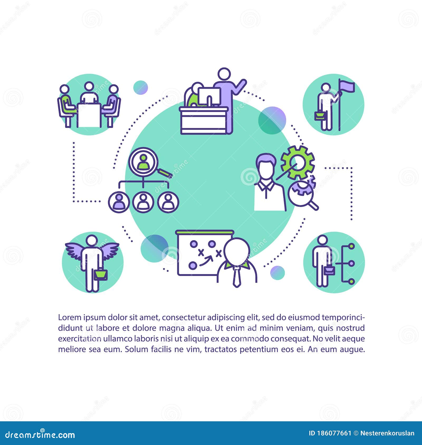 Coaching Concept Icon with Text Stock Vector - Illustration of ...