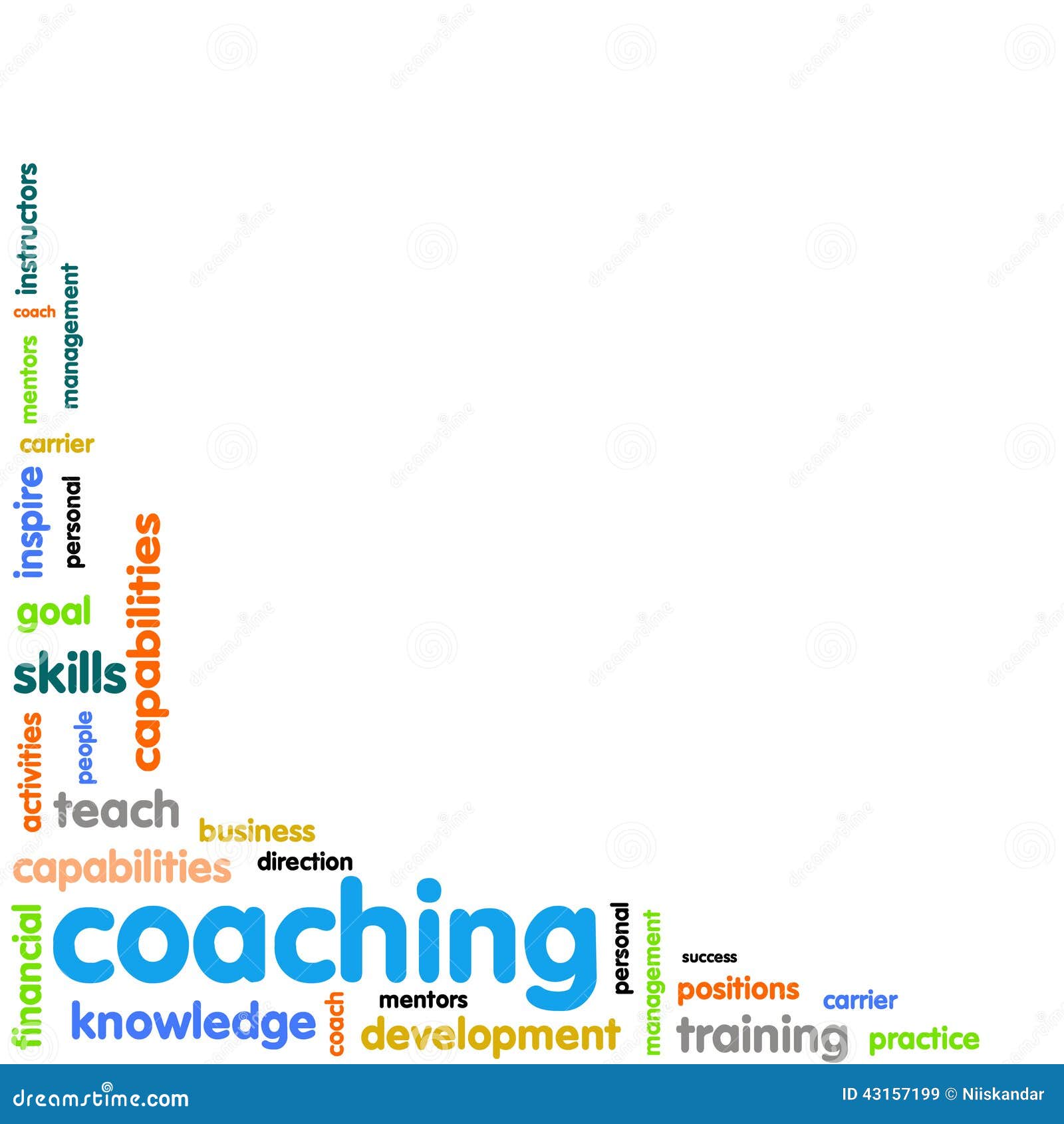 Coaching Concept On A Black Background Stock Photography ...