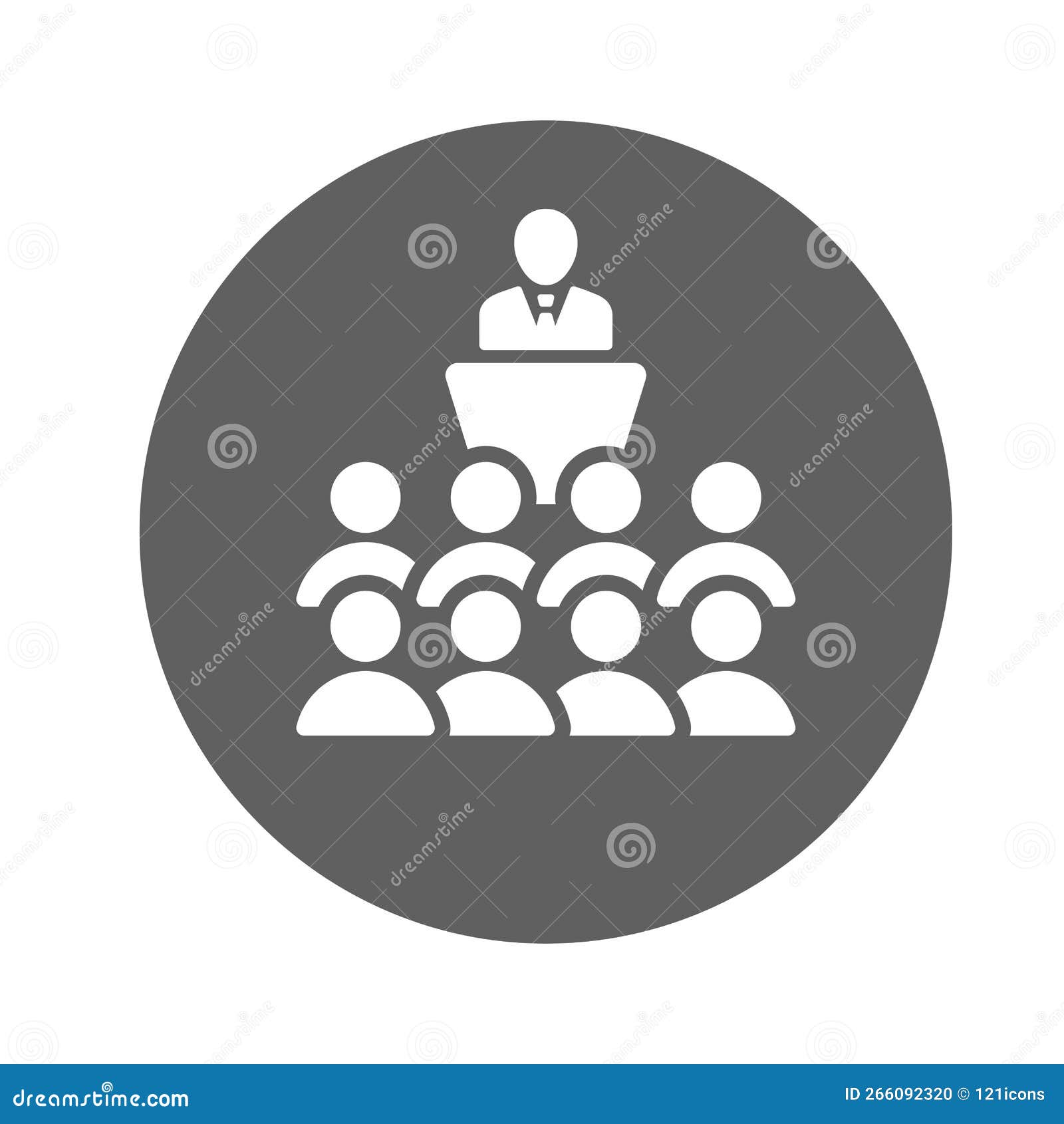 Coaching, Demonstrate, Learning Icon. Gray Vector Graphics Stock ...
