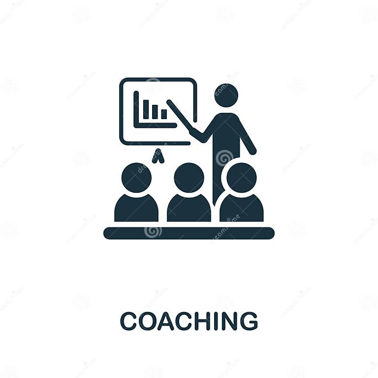 Coaching Icon. Monochrome Simple Element from Core Value Collection ...