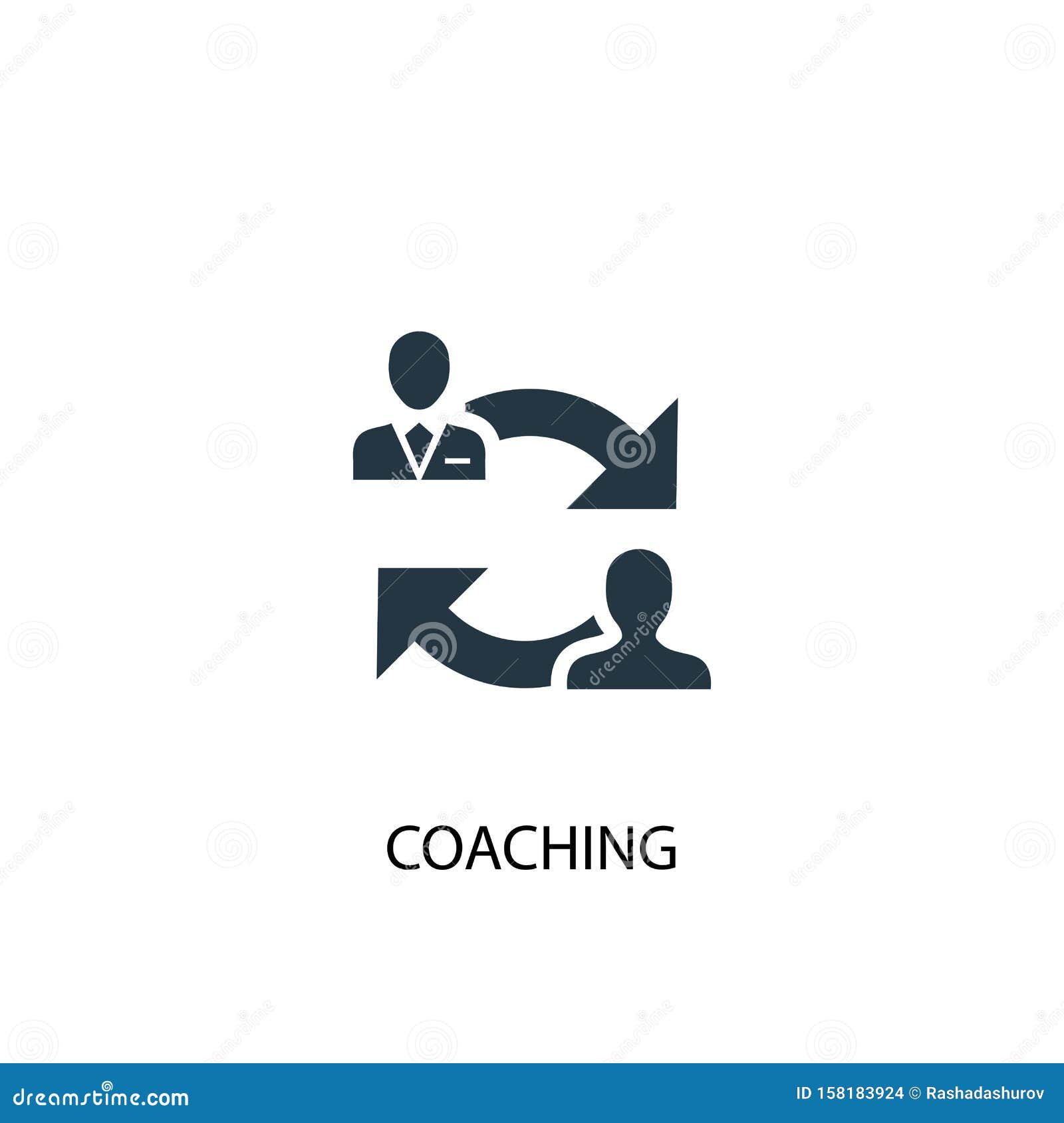 Coaching Icon. Simple Element Stock Vector - Illustration of ...