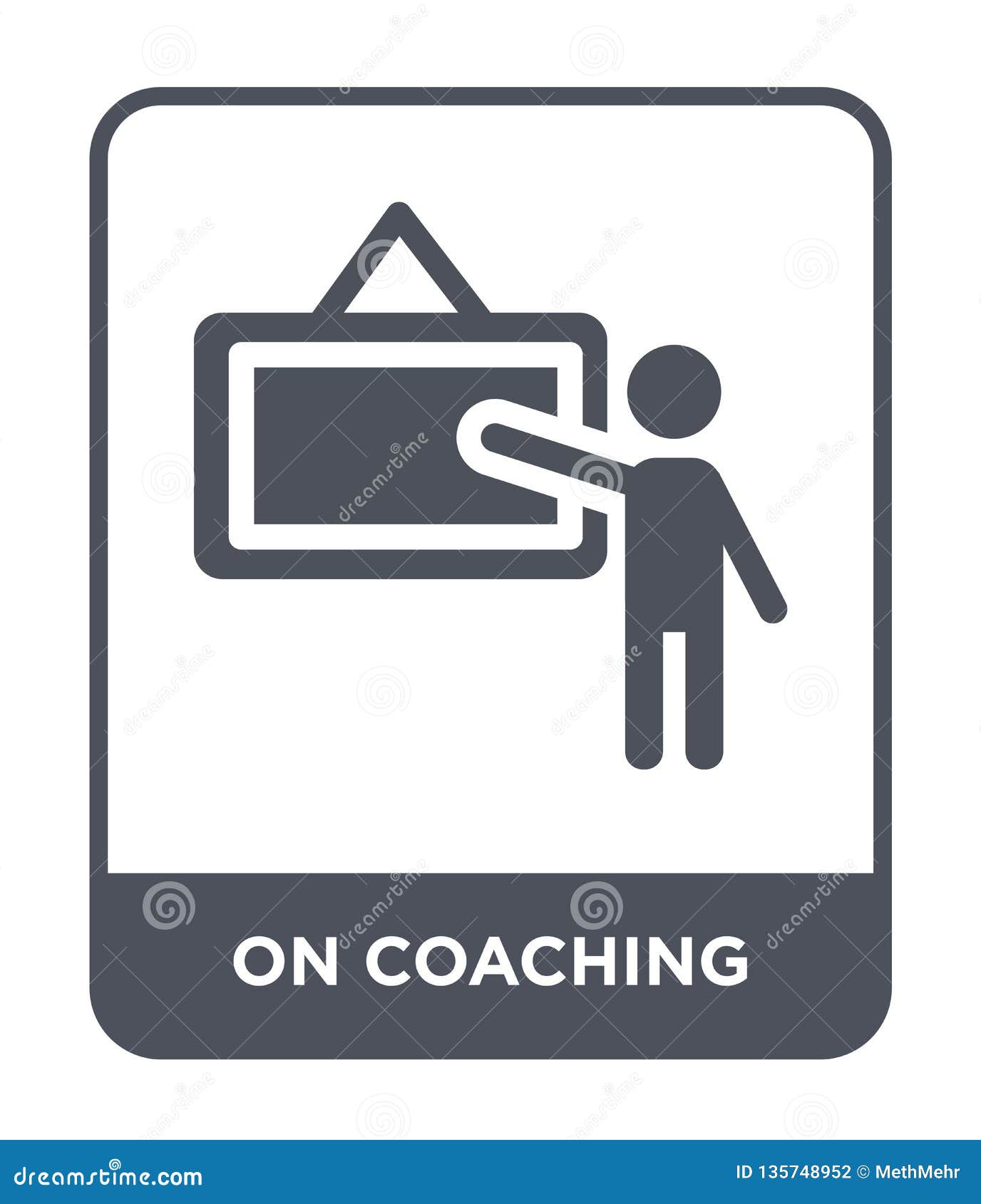 On Coaching Icon in Trendy Design Style. on Coaching Icon Isolated on ...