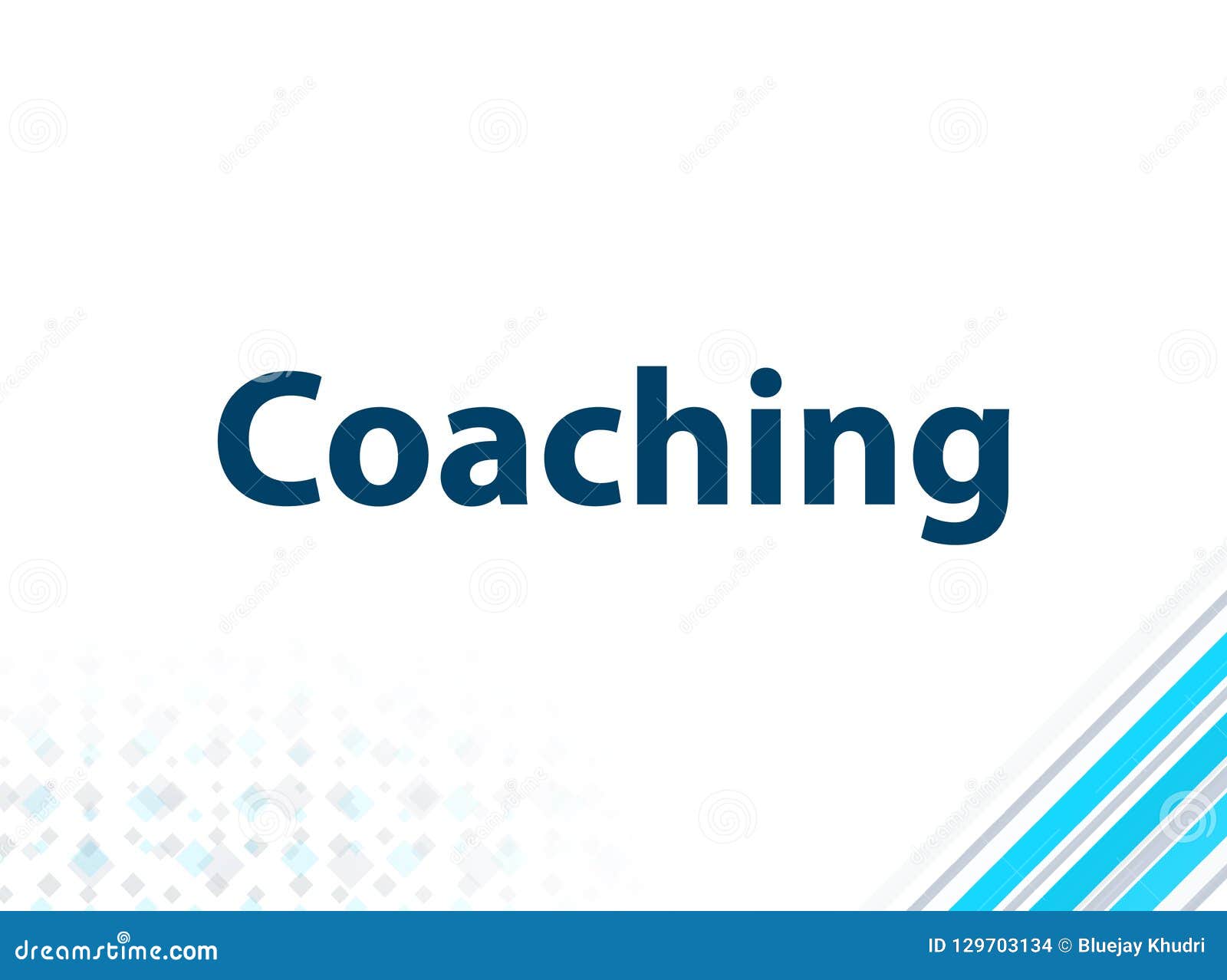 Coaching Modern Flat Design Blue Abstract Background Stock Illustration ...