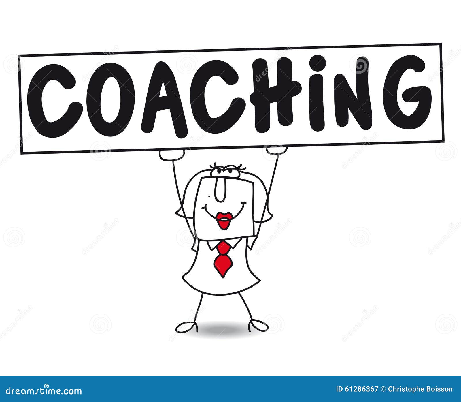 Coaching stock vector. Illustration of coaching, cartoon - 61286367