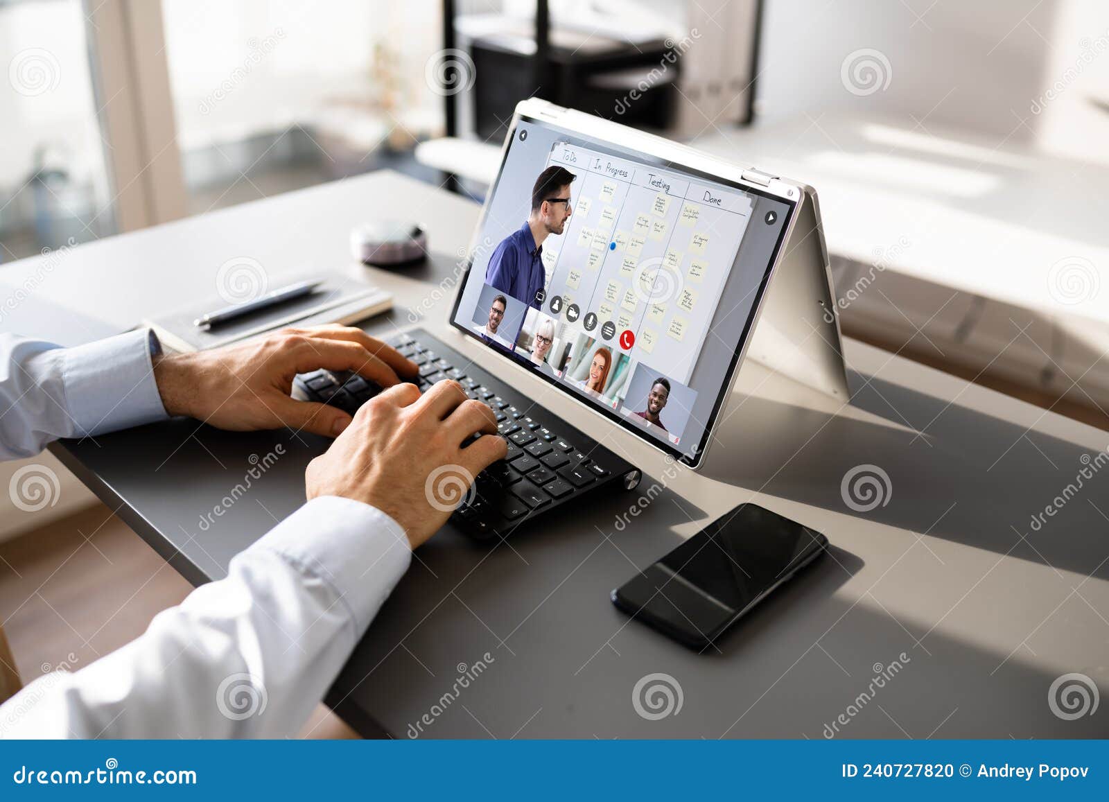 Coaching Lecture and Virtual Remote Training Stock Photo - Image of ...