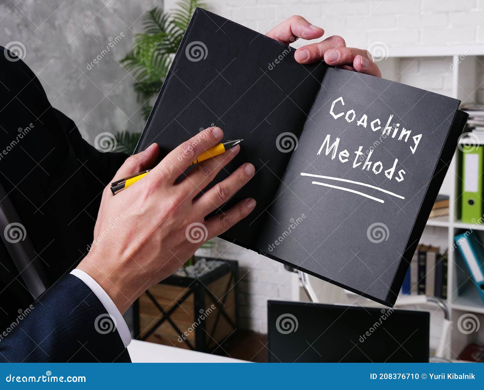 Coaching Methods Phrase on the Sheet Stock Photo - Image of business ...