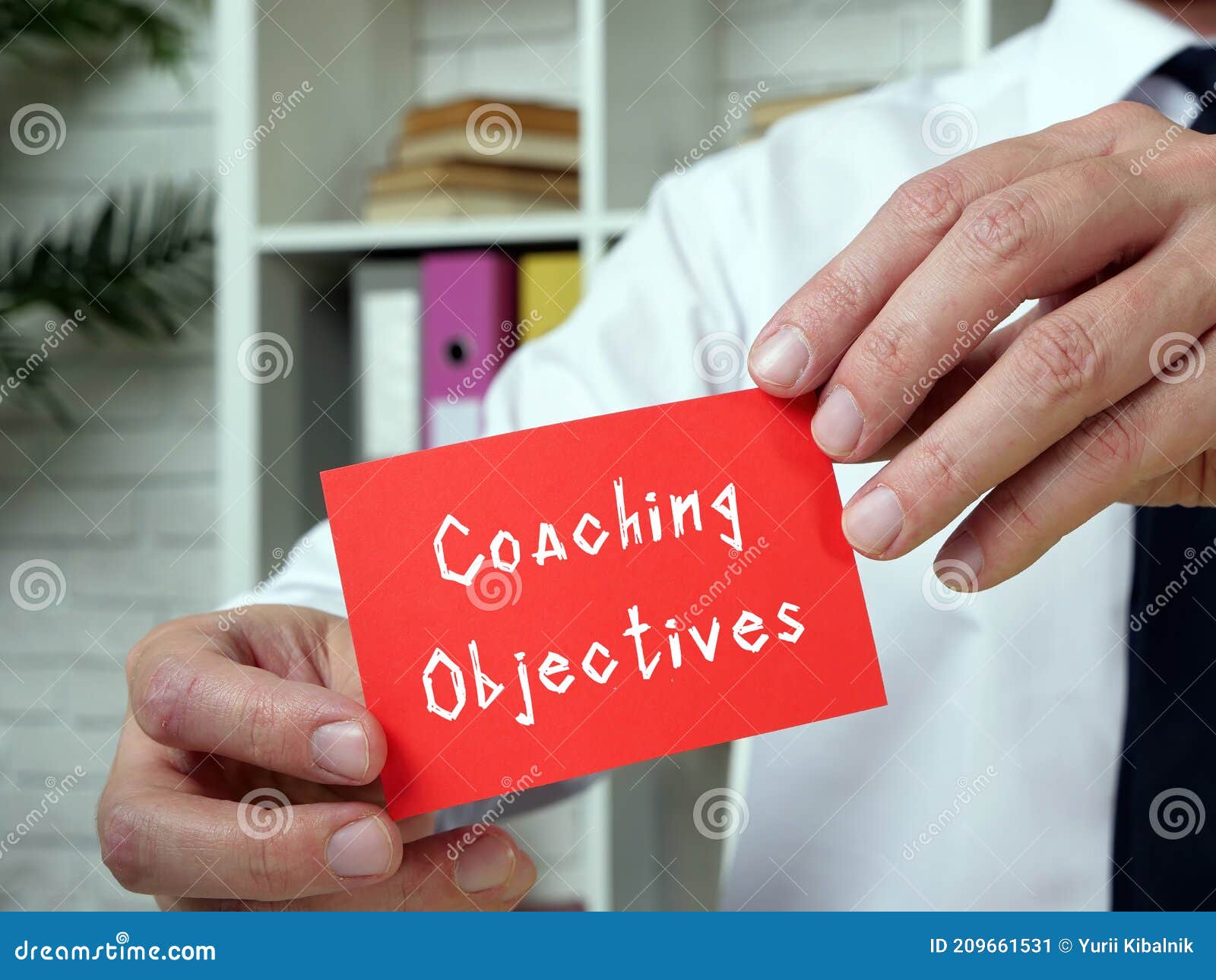 Coaching Objectives Phrase on the Piece of Paper Stock Image - Image of ...
