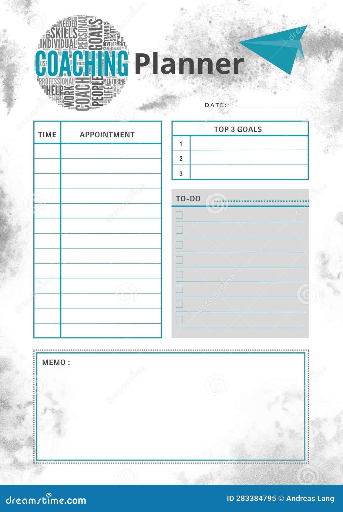 Coaching Planner Digital Planning Insert Sheet Printable Page Template ...