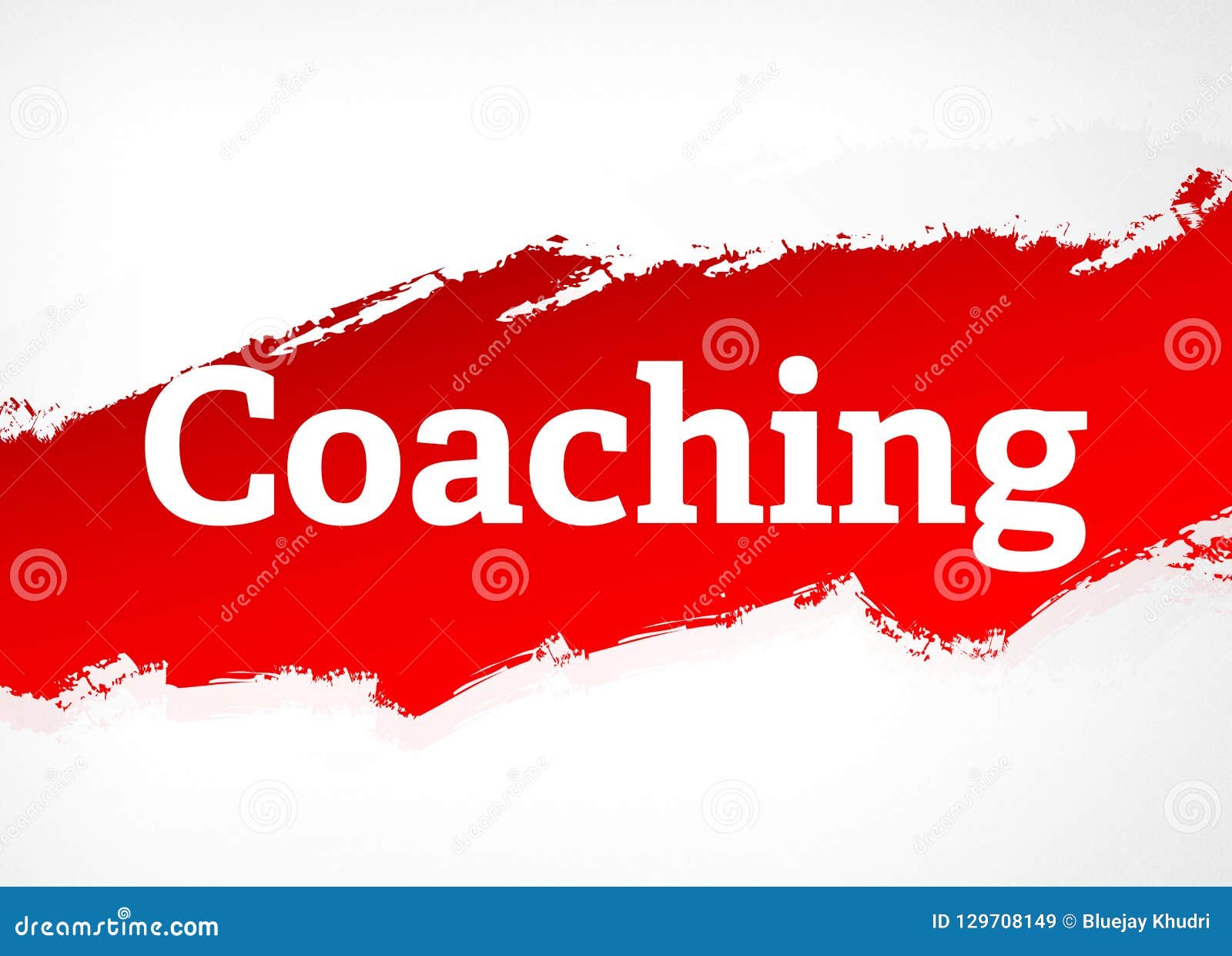 Coaching Red Brush Abstract Background Illustration Stock Illustration ...