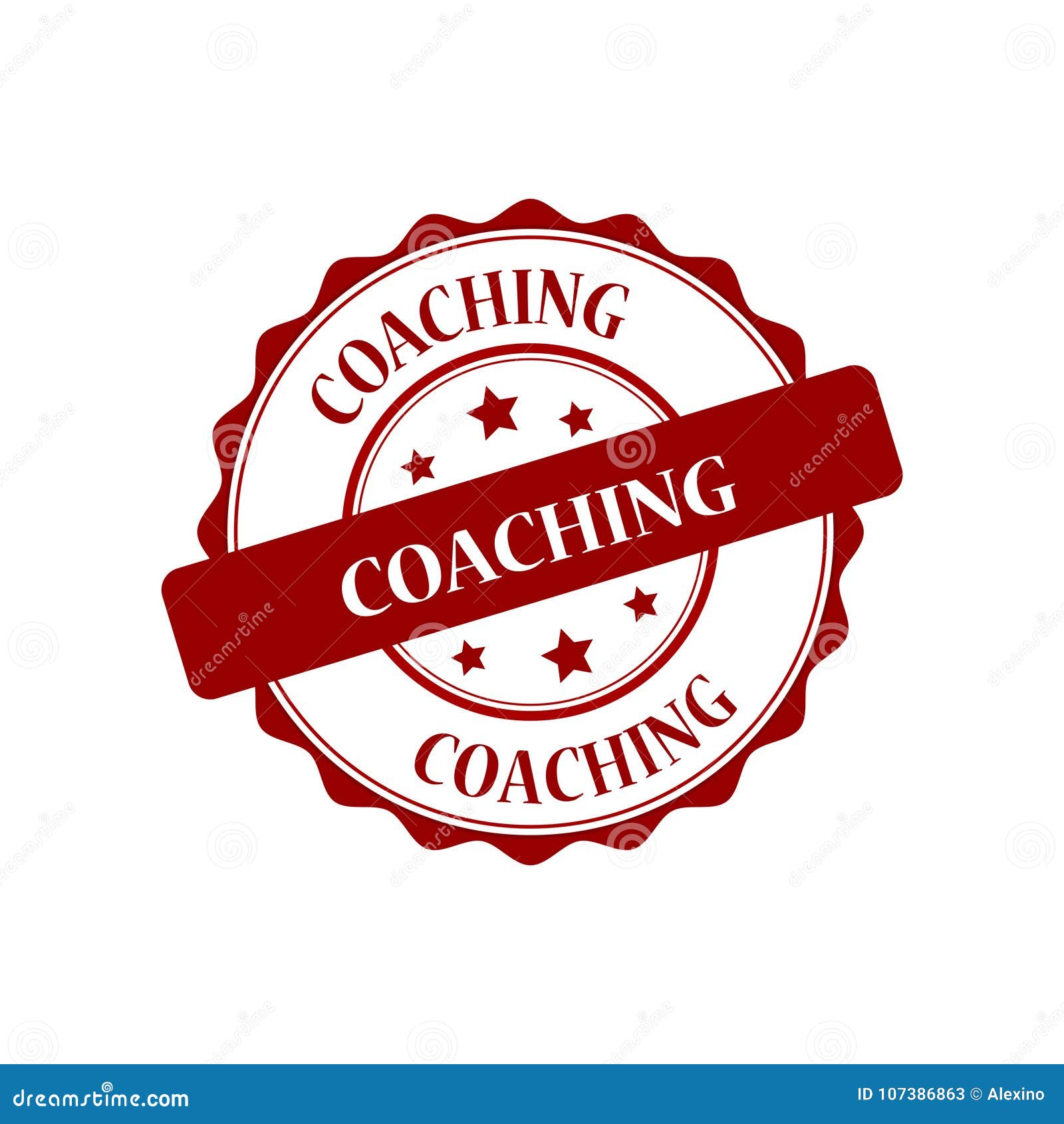 Coaching Stamp Illustration Stock Vector - Illustration of white, icon ...