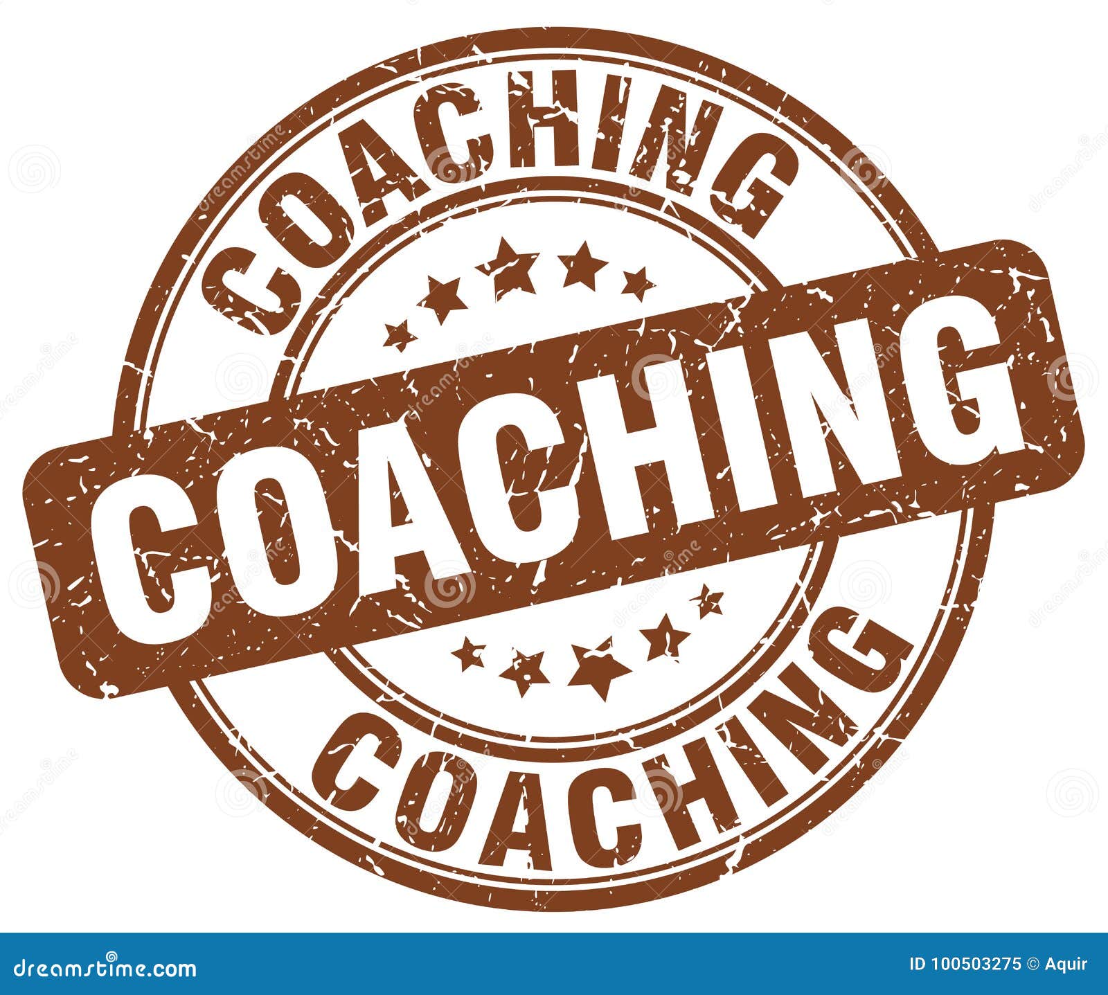 Coaching stamp stock vector. Illustration of banner - 100503275