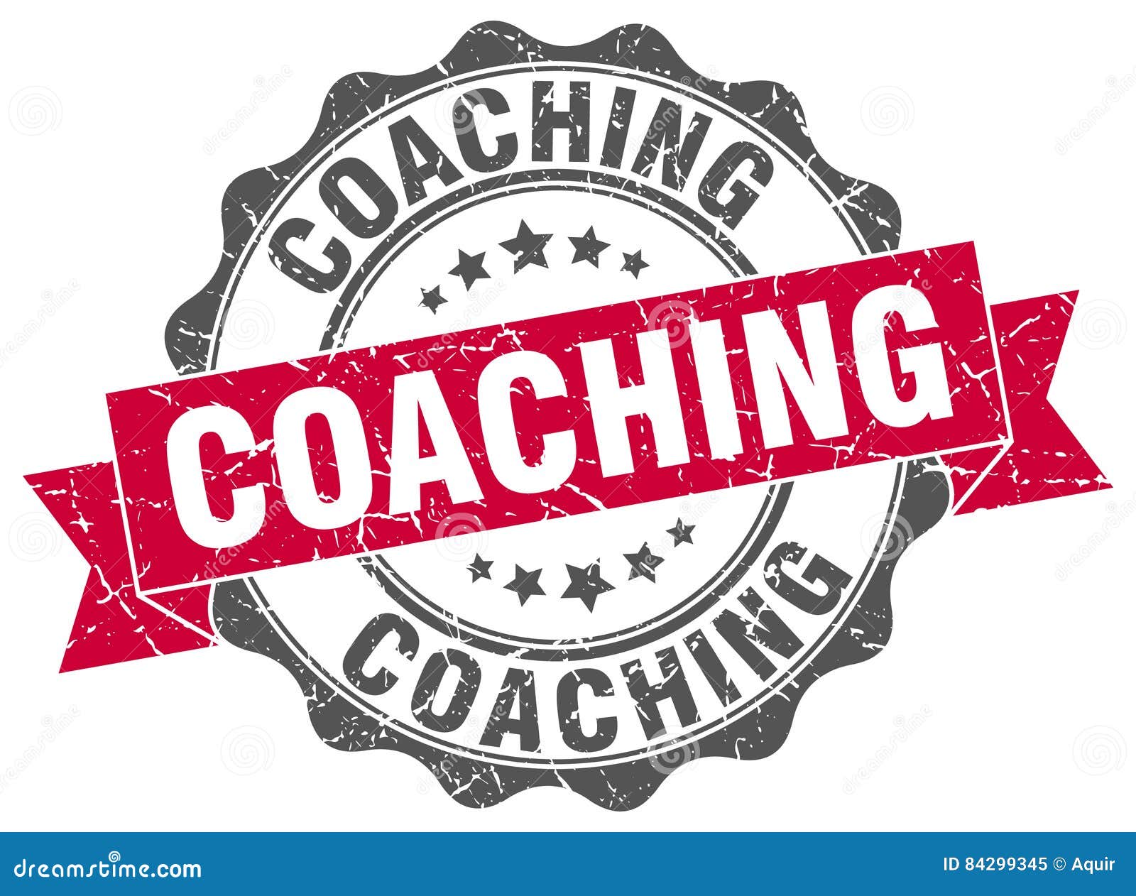 Coaching stamp stock vector. Illustration of badge, seal - 84299345