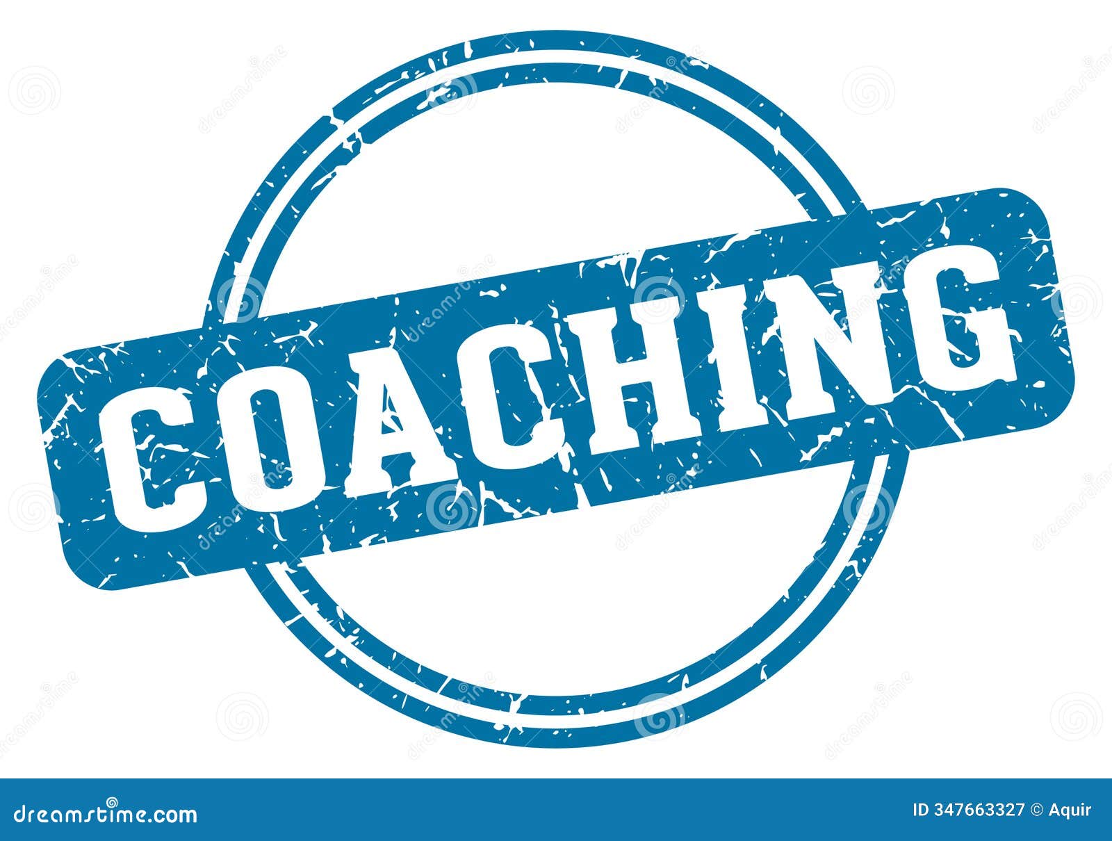 Coaching stamp stock vector. Illustration of vector - 347663327