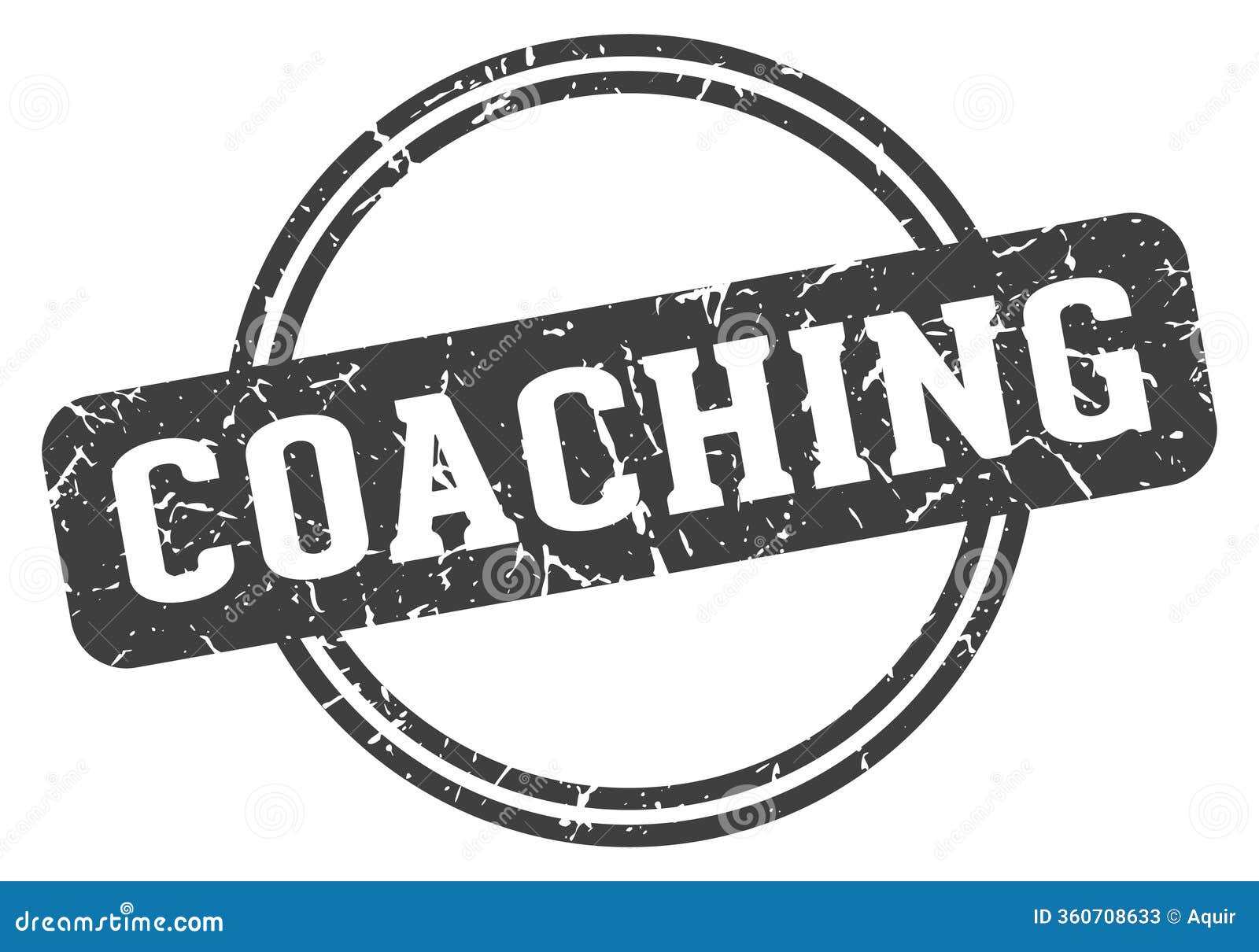Coaching stamp stock vector. Illustration of isolated - 360708633