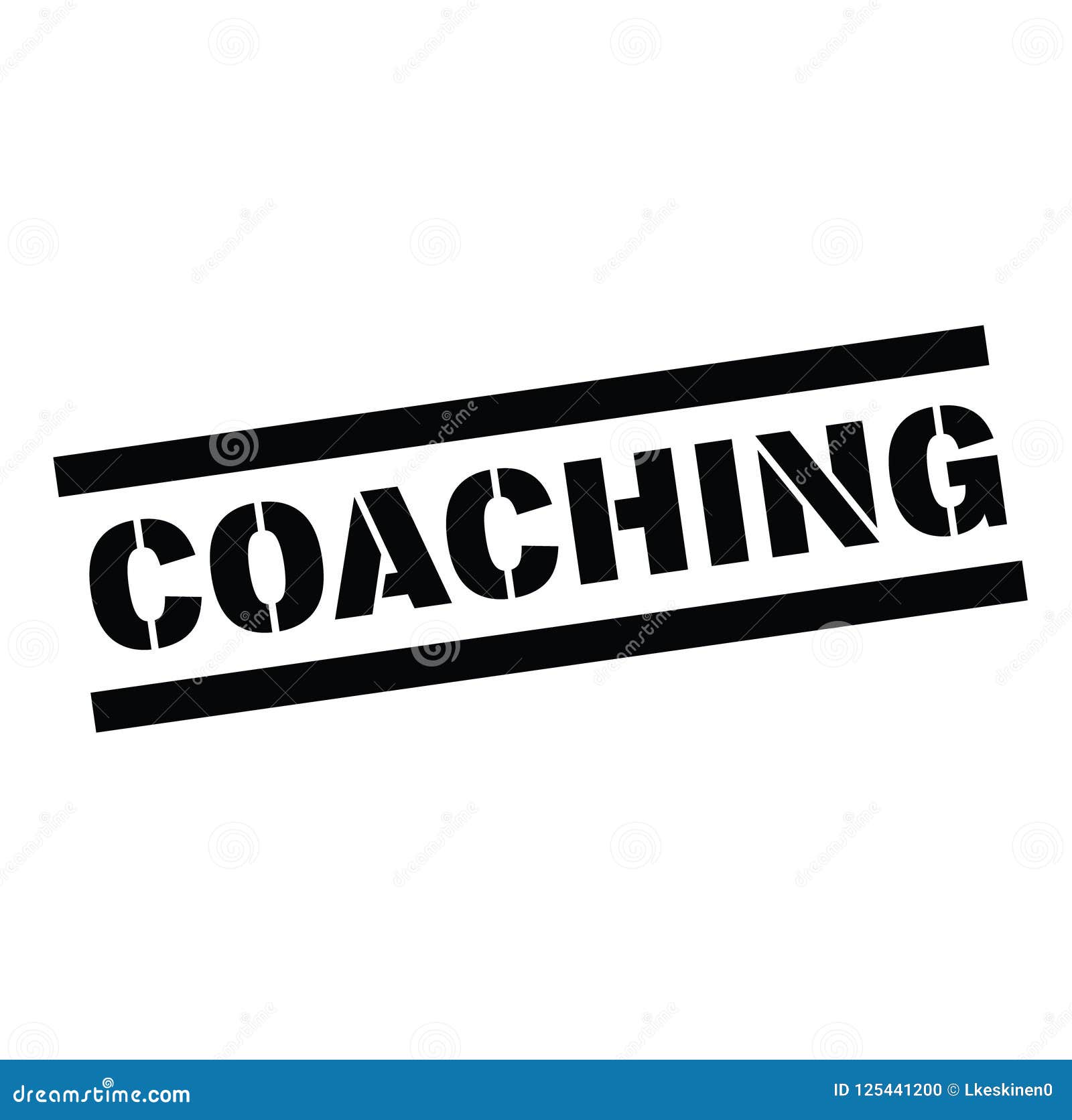 Coaching stamp on white stock vector. Illustration of consulting ...