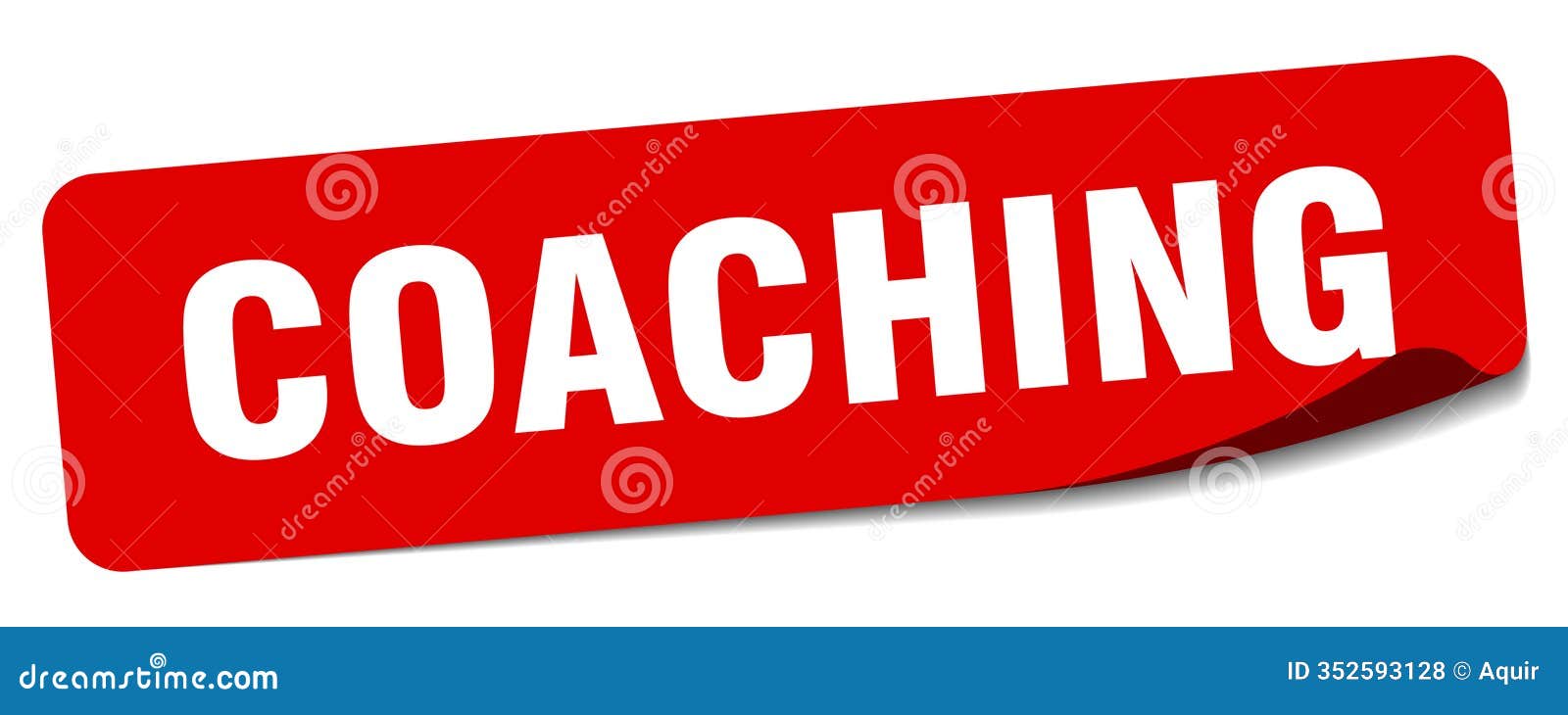 Coaching Sticker. Coaching Label Stock Vector - Illustration of ...