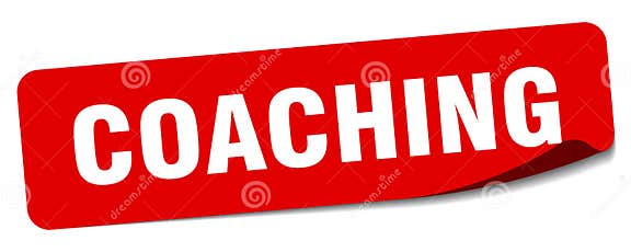 Coaching Sticker. Coaching Label Stock Vector - Illustration of ...