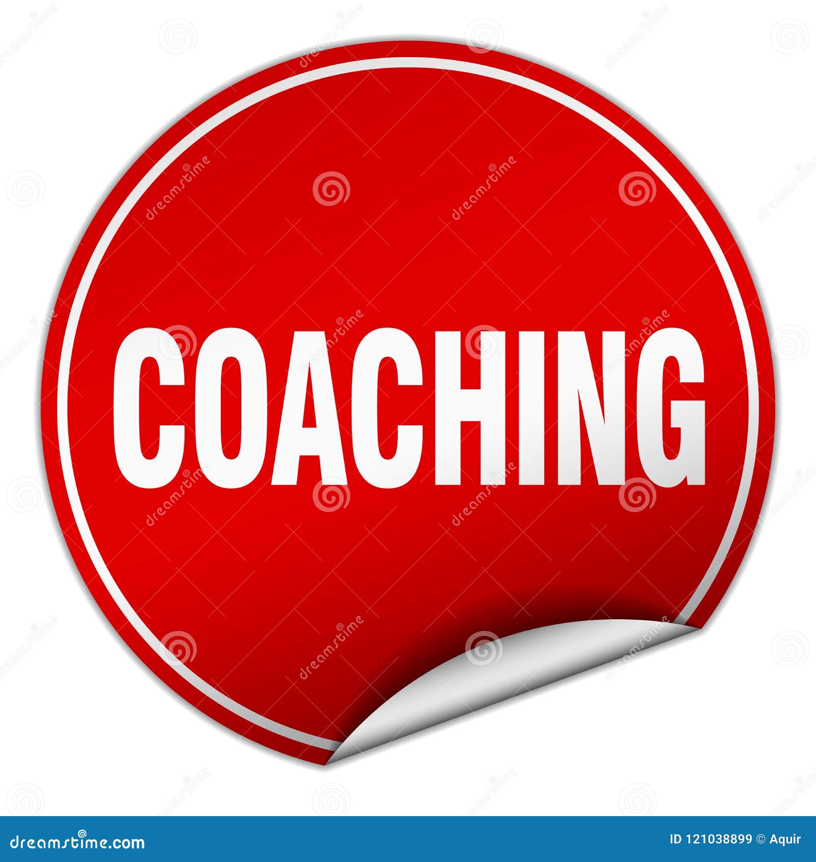 Coaching sticker stock vector. Illustration of label - 121038899
