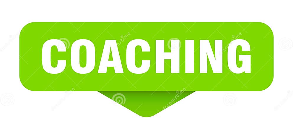 Coaching Sticker. Coaching Sign on Transparent Background Stock Vector ...