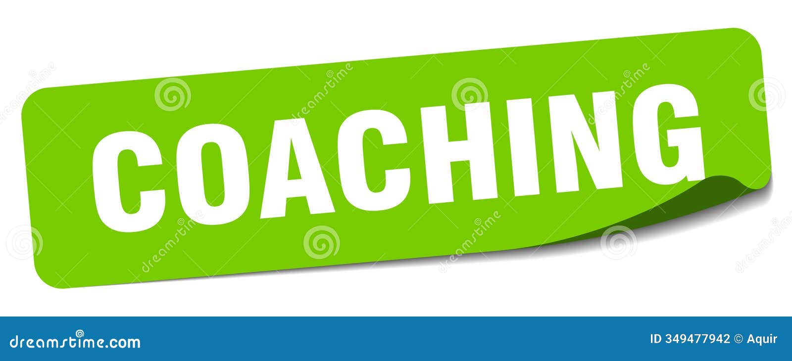 Coaching Sticker. Coaching Label Stock Vector - Illustration of ...