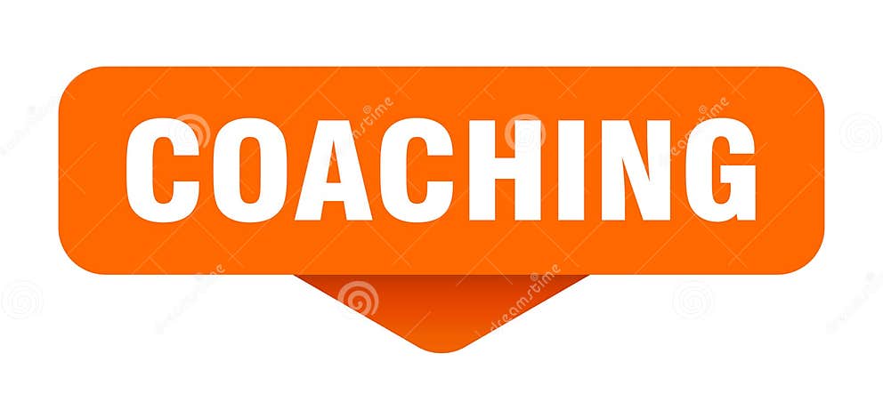Coaching Sticker. Coaching Sign on Transparent Background Stock Vector ...