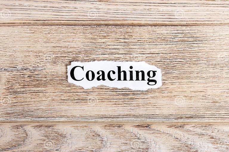 Coaching Text on Paper. Word Coaching on Torn Paper Stock Image - Image ...