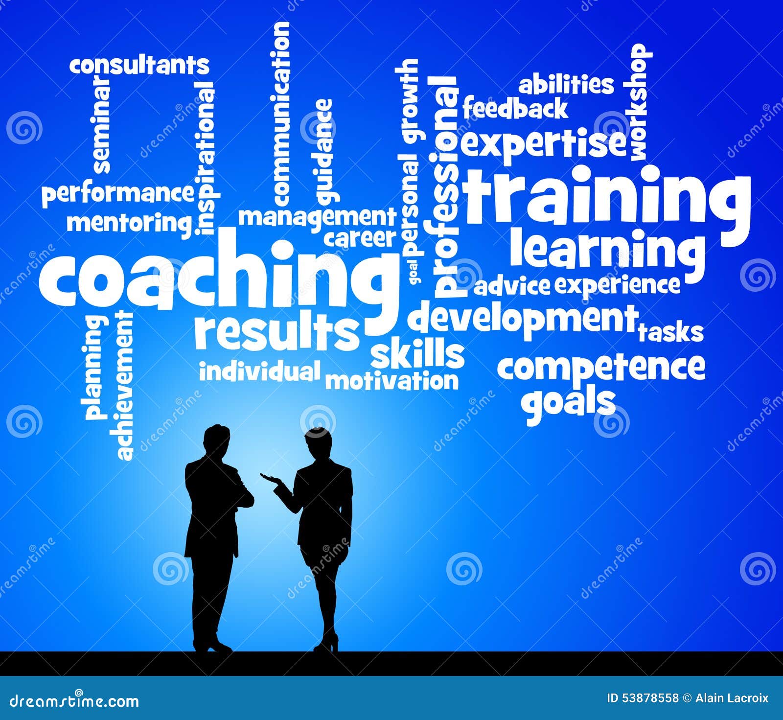 Coaching and training stock illustration. Illustration of consulting ...