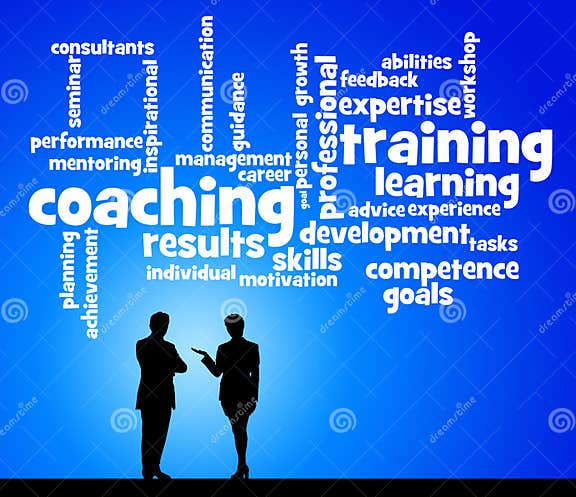 Coaching and training stock illustration. Illustration of consulting ...