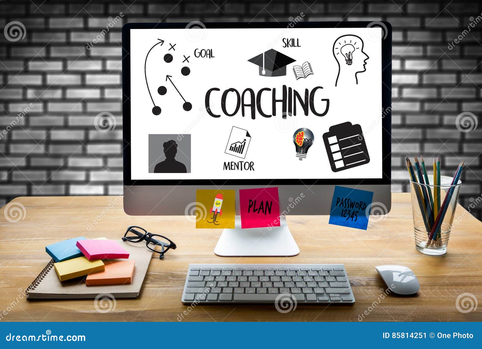 COACHING Training Planning Learning Coaching Business Guide Ins Stock ...