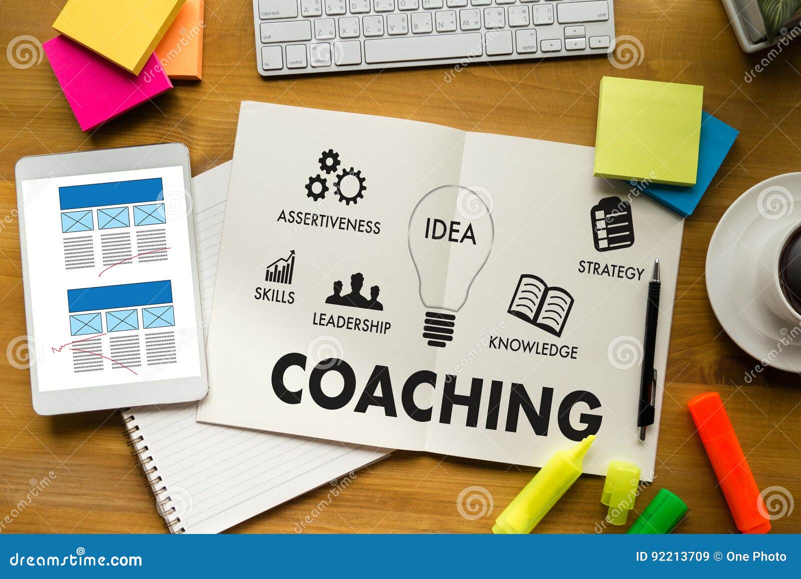 COACHING Training Planning Learning Coaching Business Guide Inst Stock ...