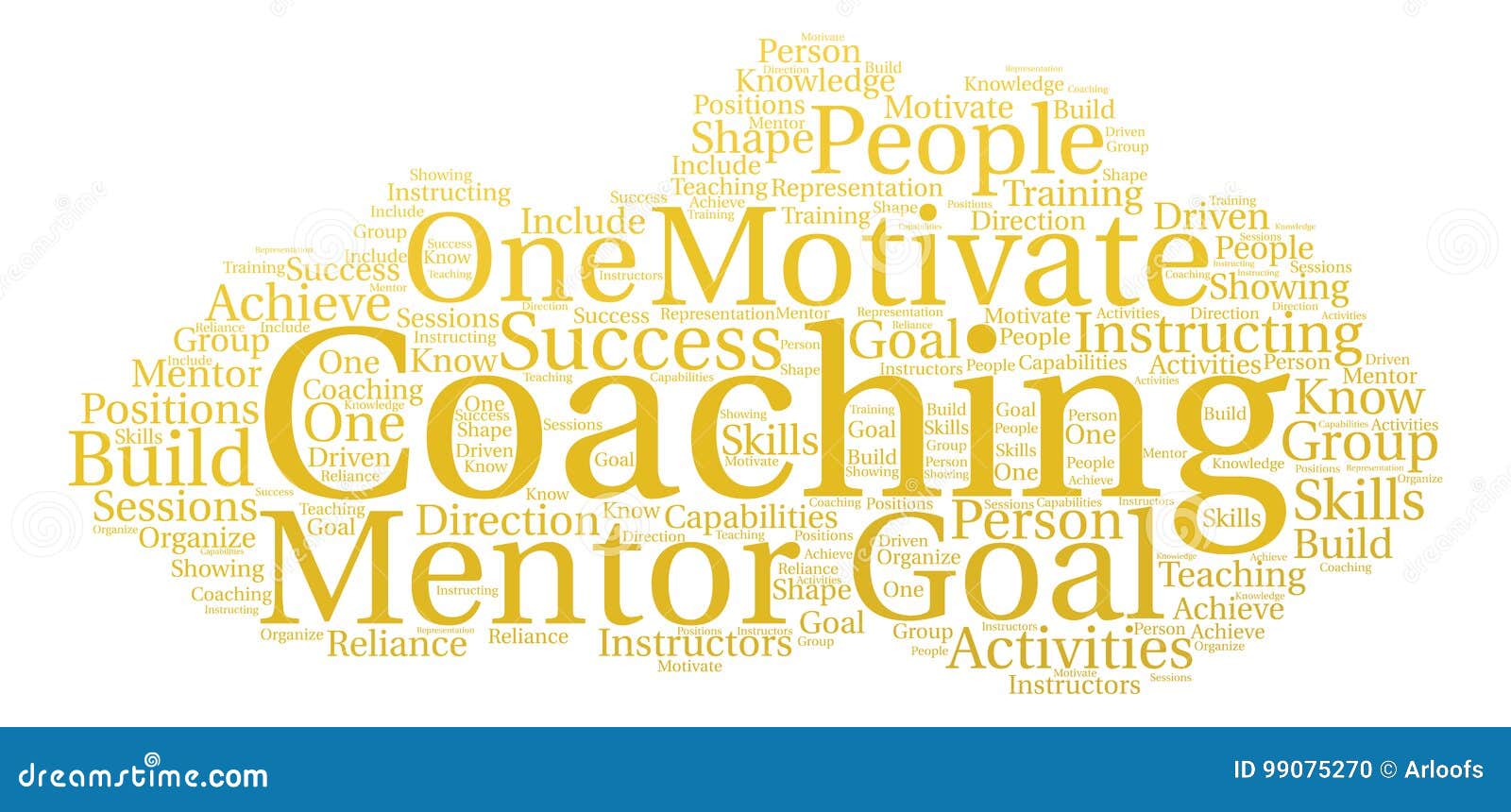 Coaching Word Cloud stock vector. Illustration of knowledge - 99075270