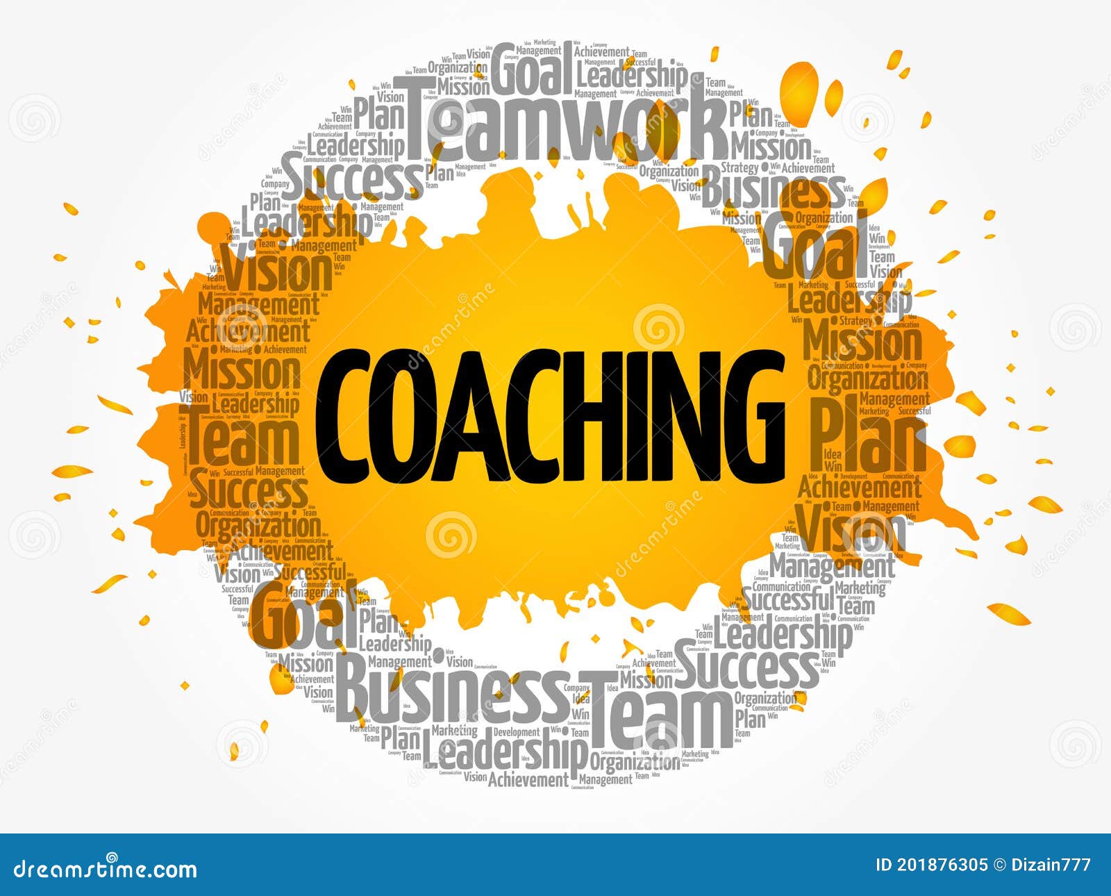 Coaching Word Cloud Collage Stock Illustration - Illustration of growth ...