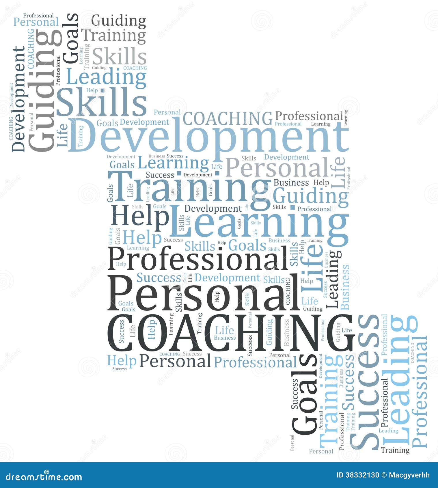 Coaching word cloud stock illustration. Illustration of success - 38332130