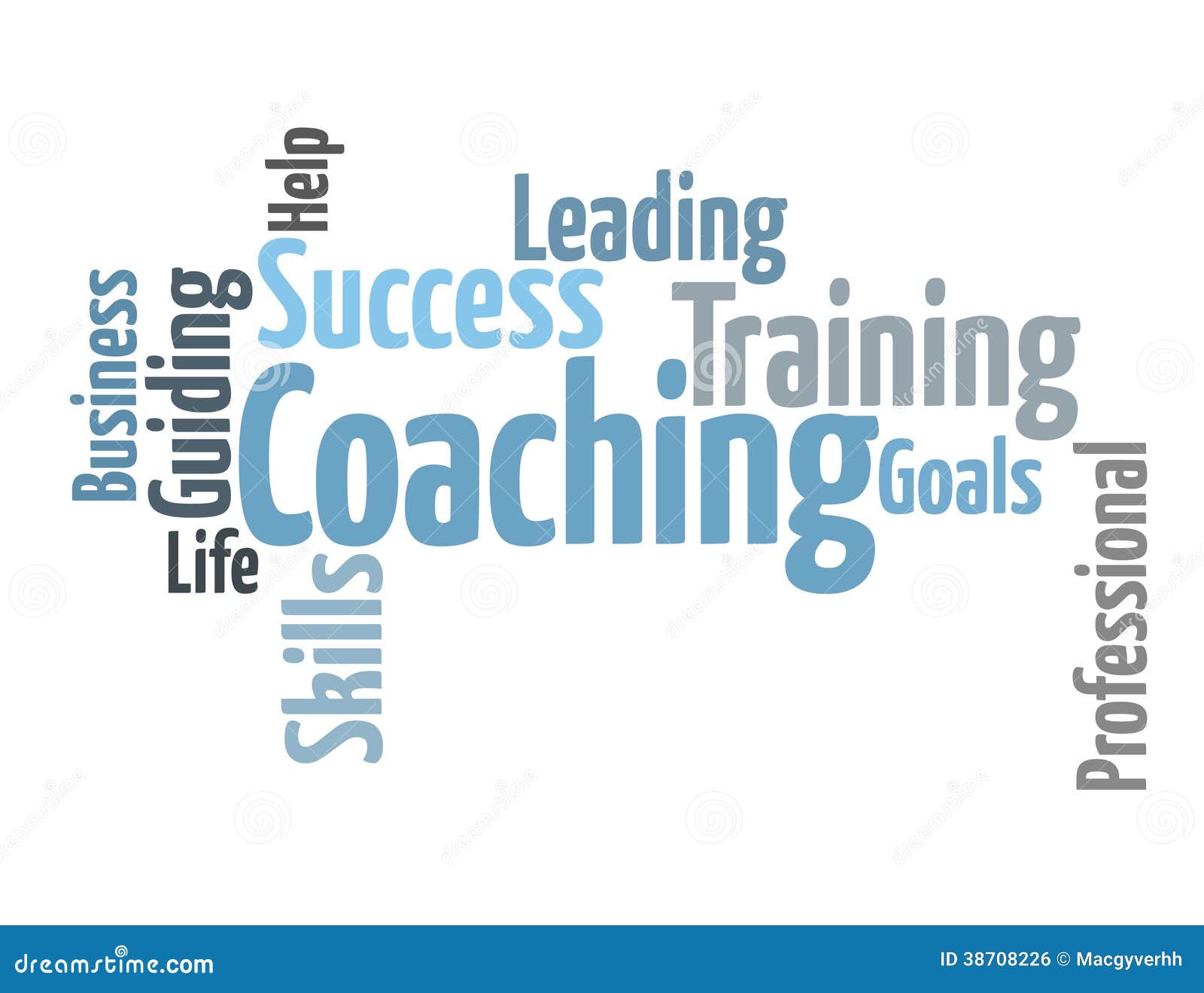 COACHING word cloud stock illustration. Illustration of help - 38708226