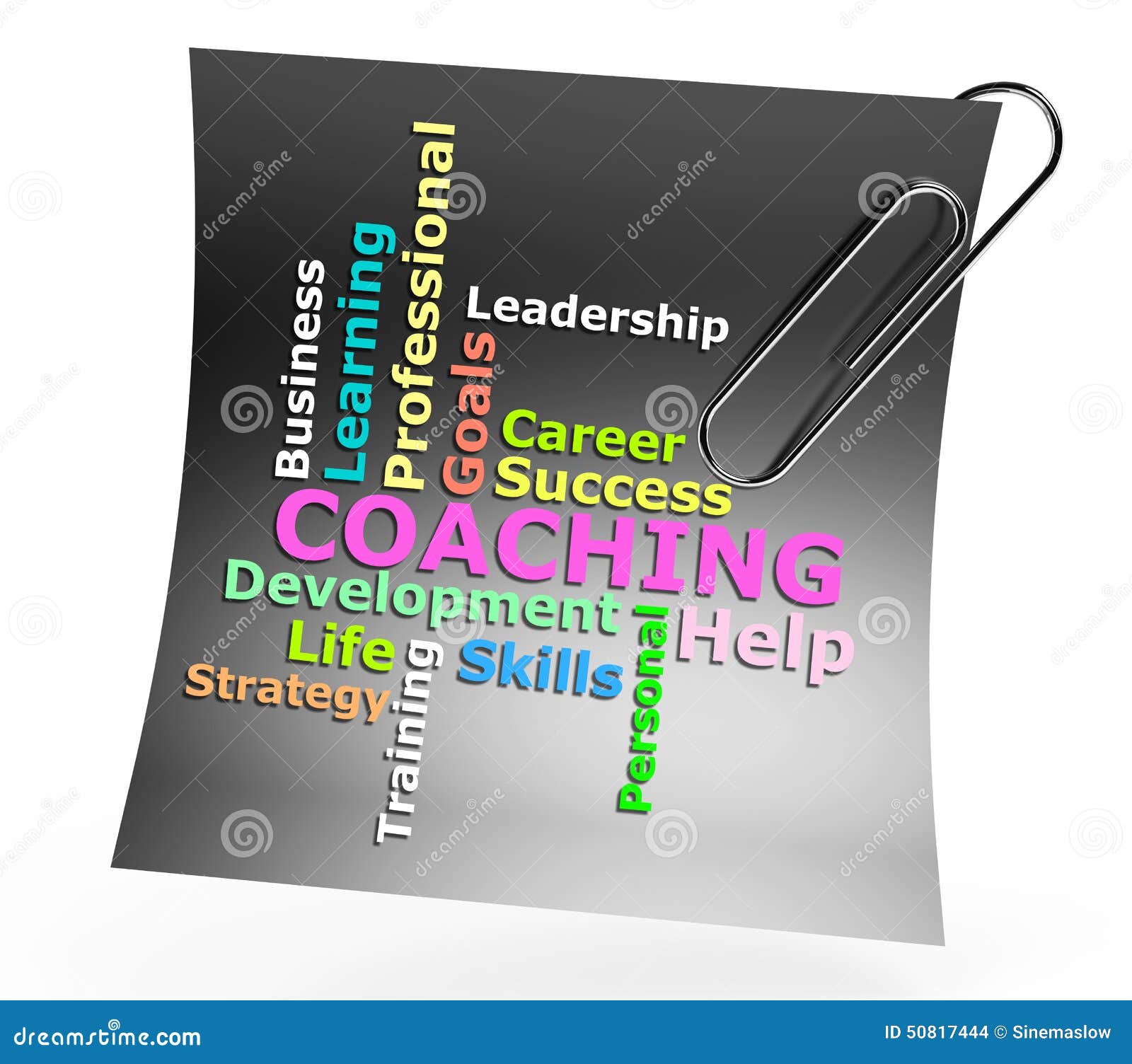 Coaching word concept stock illustration. Illustration of white - 50817444