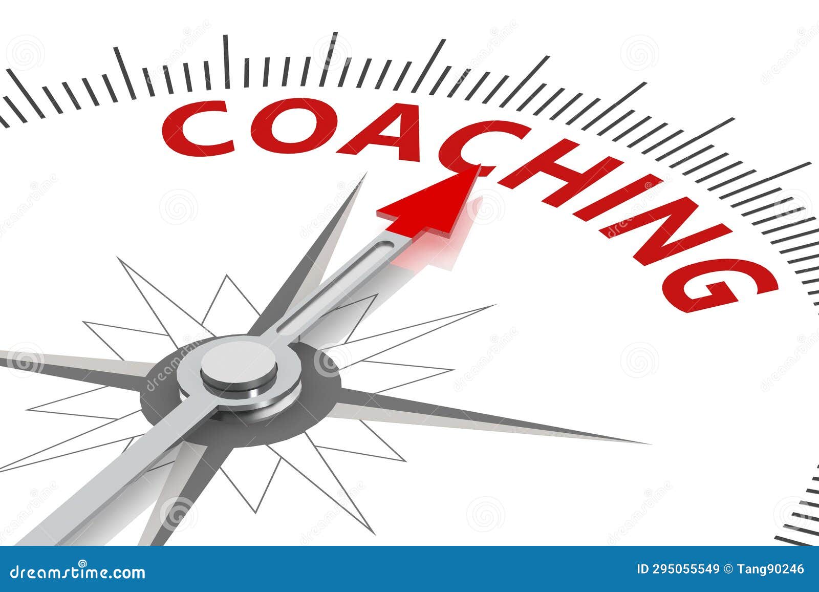 Coaching Word on White Compass Stock Illustration - Illustration of ...
