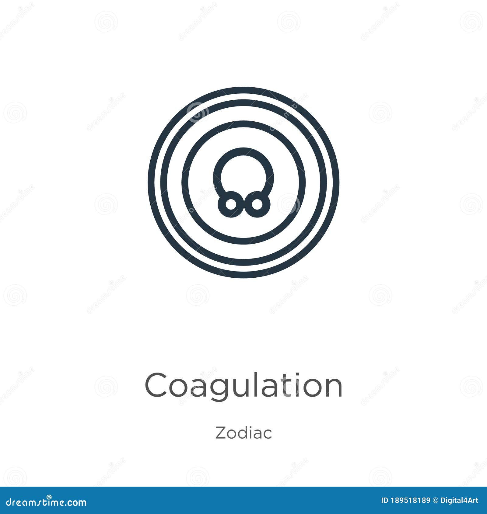 Coagulation Icon Vector Isolated On White Background, Logo Concept Of ...