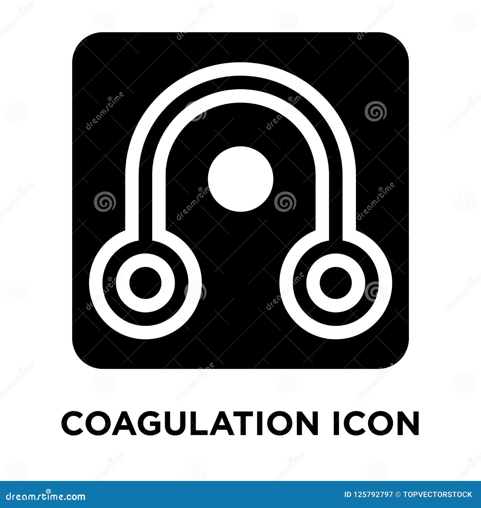 Coagulation Icon Vector Isolated on White Background, Logo Concept of ...