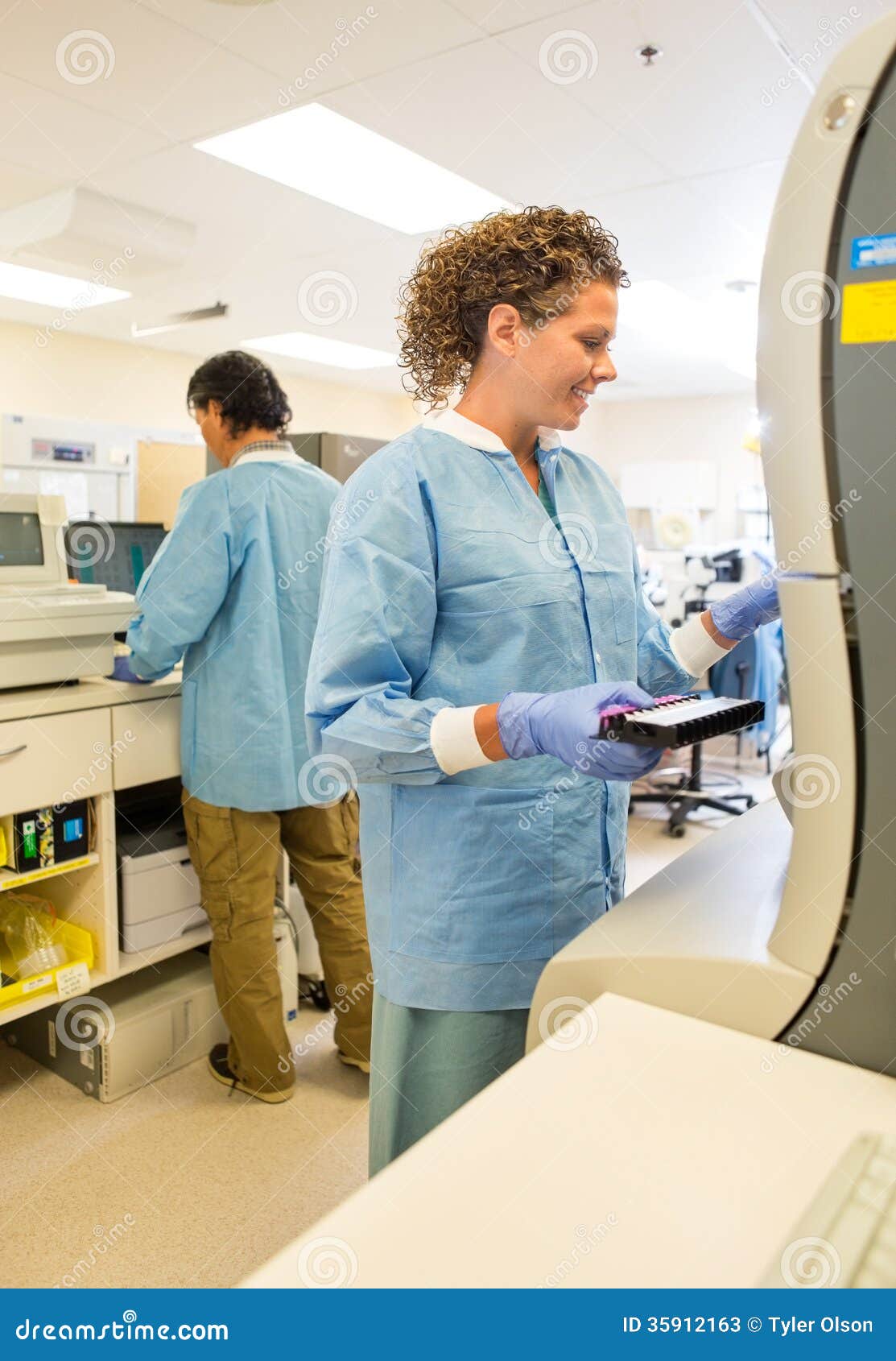 Coagulation Machine Test Analysis Stock Image - Image of medical ...