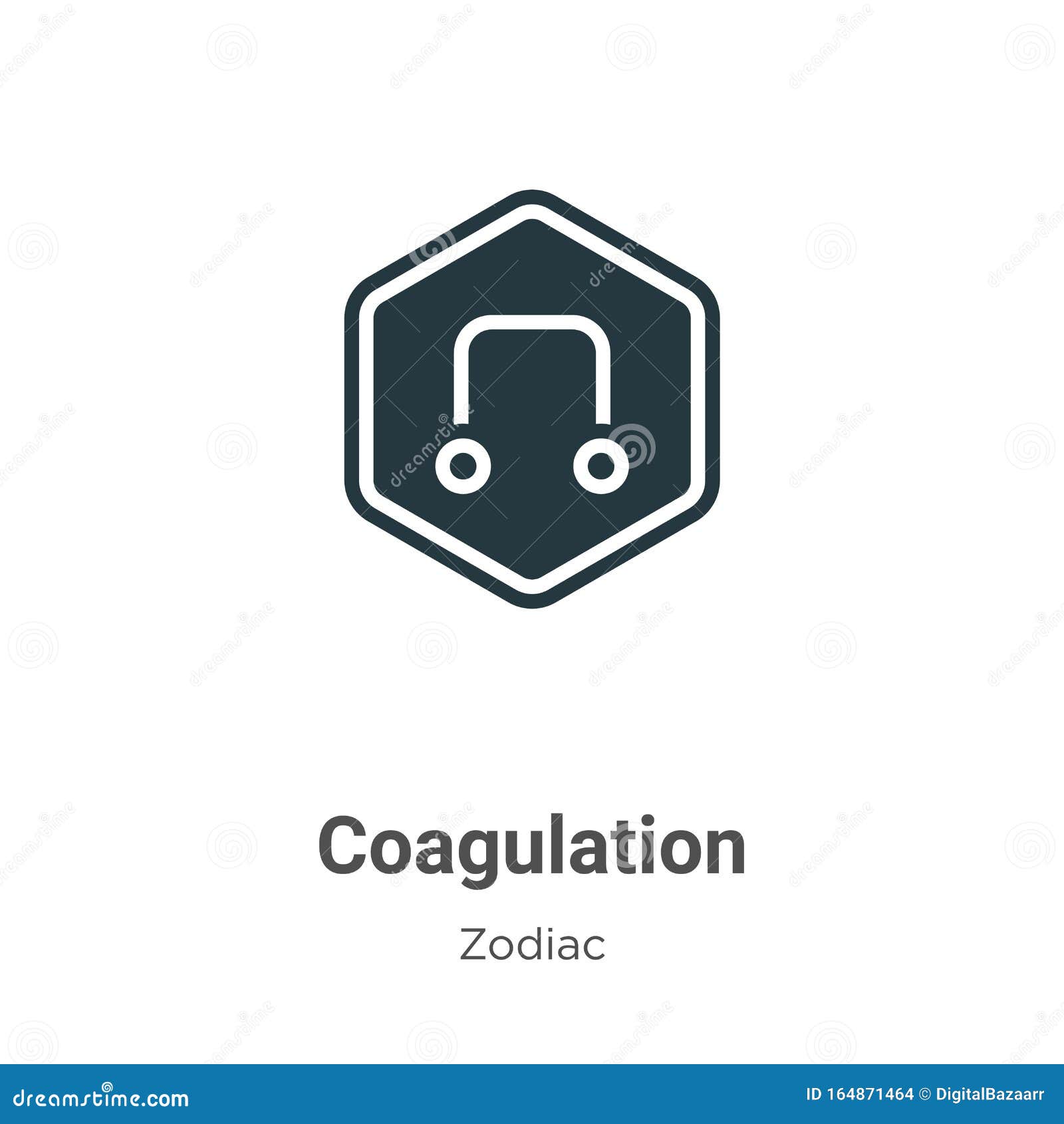 Coagulation Icon Vector Isolated On White Background, Logo Concept Of ...