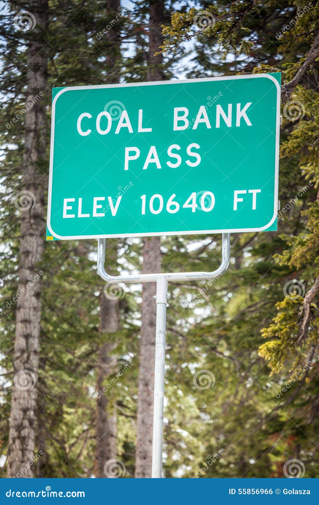 Coal Bank Pass Sign stock photo. Image of heat, color - 55856966