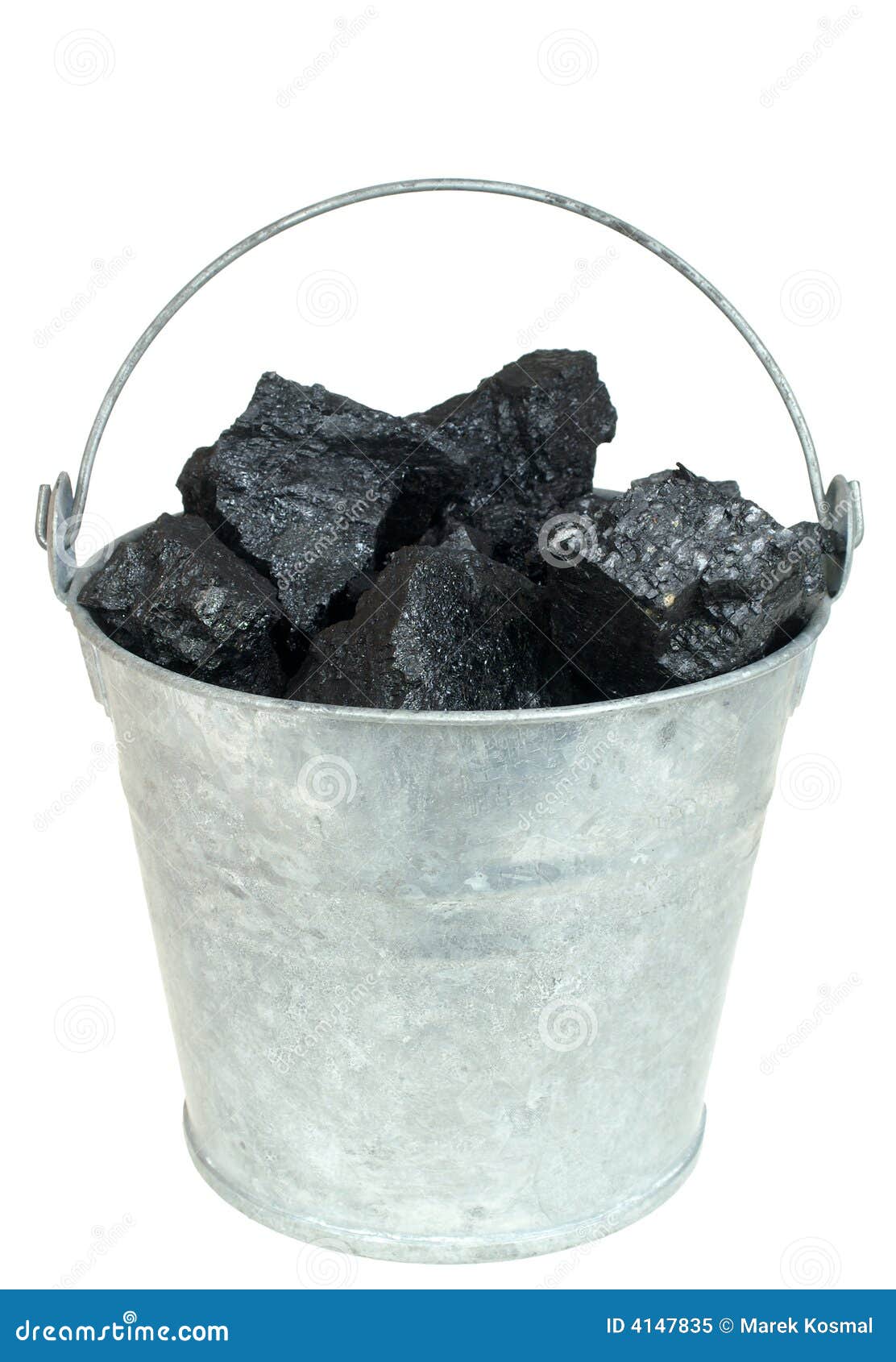 Coal in bucket stock image. Image of shiny, black, grime - 4147835