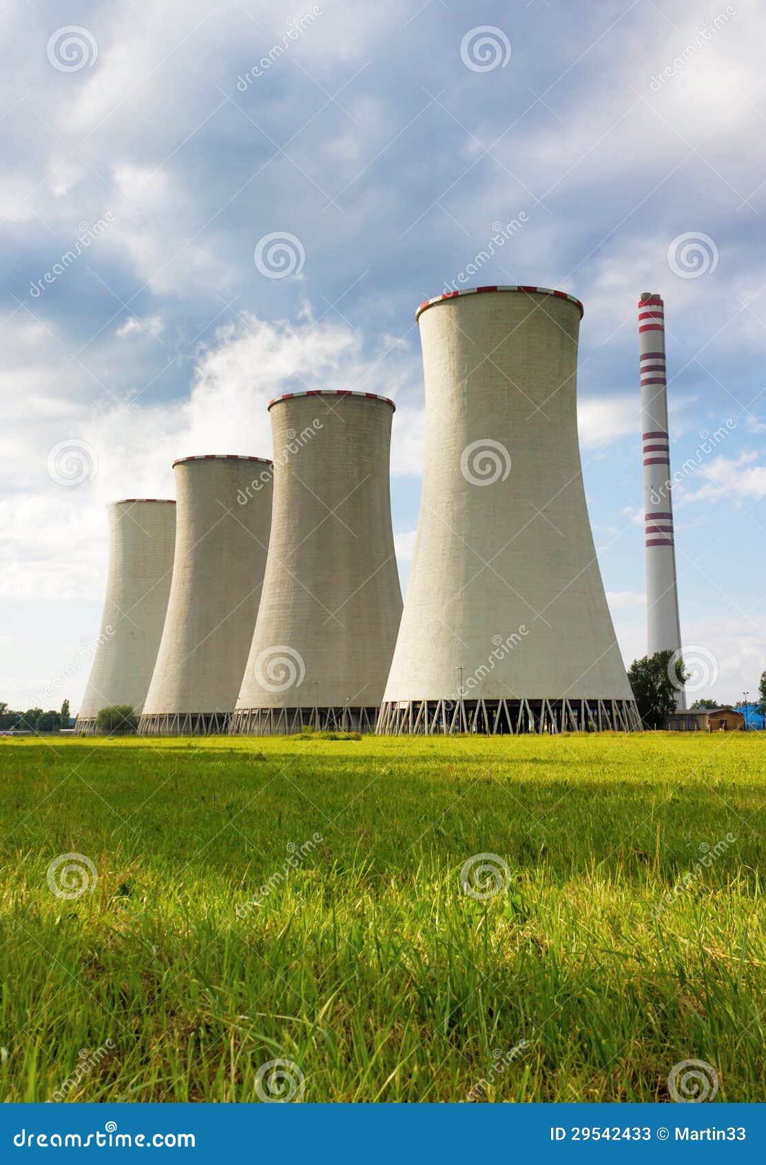 Coal-burning power plant stock image. Image of exterior - 29542433